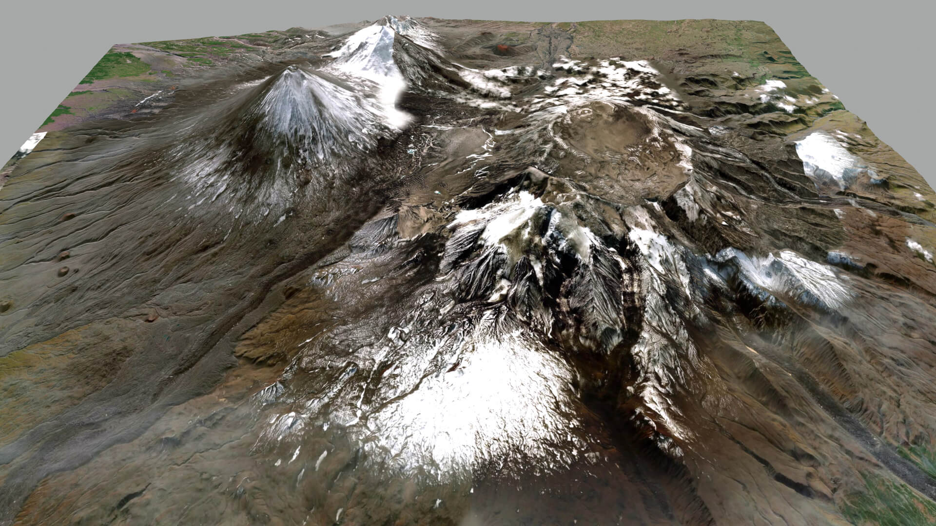 Volcano Klyuchevskaya Sopka Kamchatka - 3D Model by clickshop3d