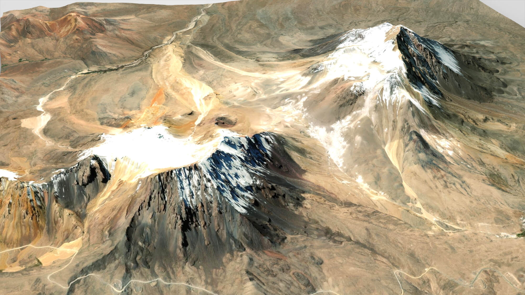 Volcano Tacora Chile Peru - 3D Model by clickshop3d