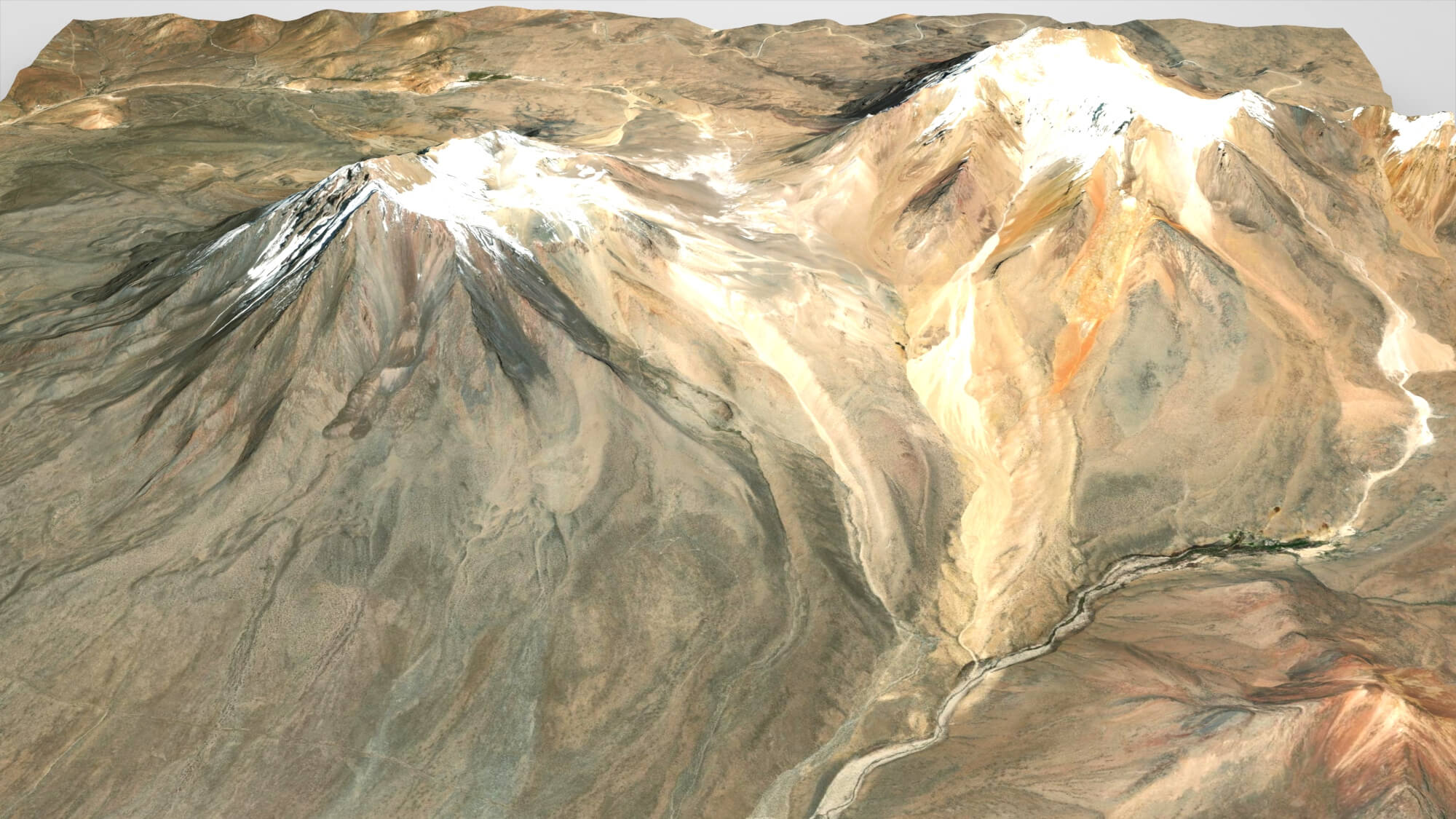 Volcano Tacora Chile Peru - 3D Model by clickshop3d