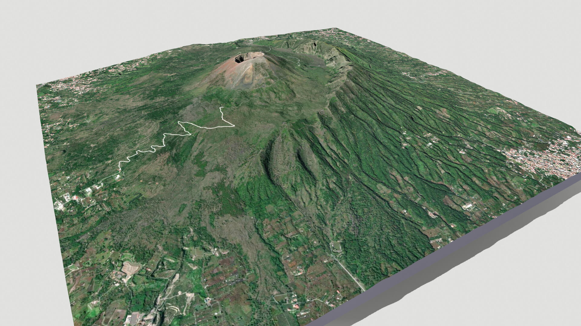 Volcano Vesuvius Italy - 3D Model by clickshop3d