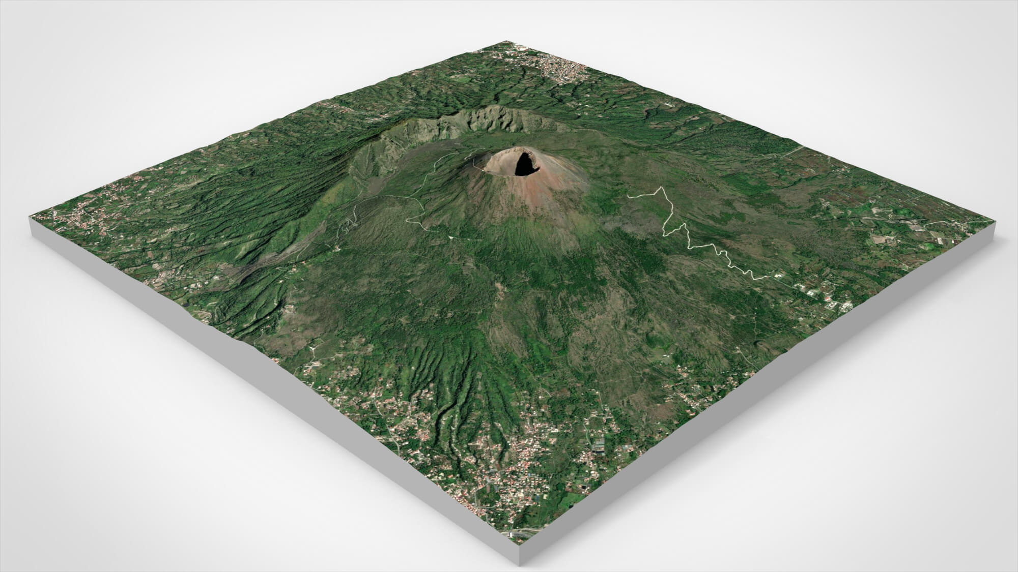 Volcano Vesuvius Italy - 3D Model by clickshop3d