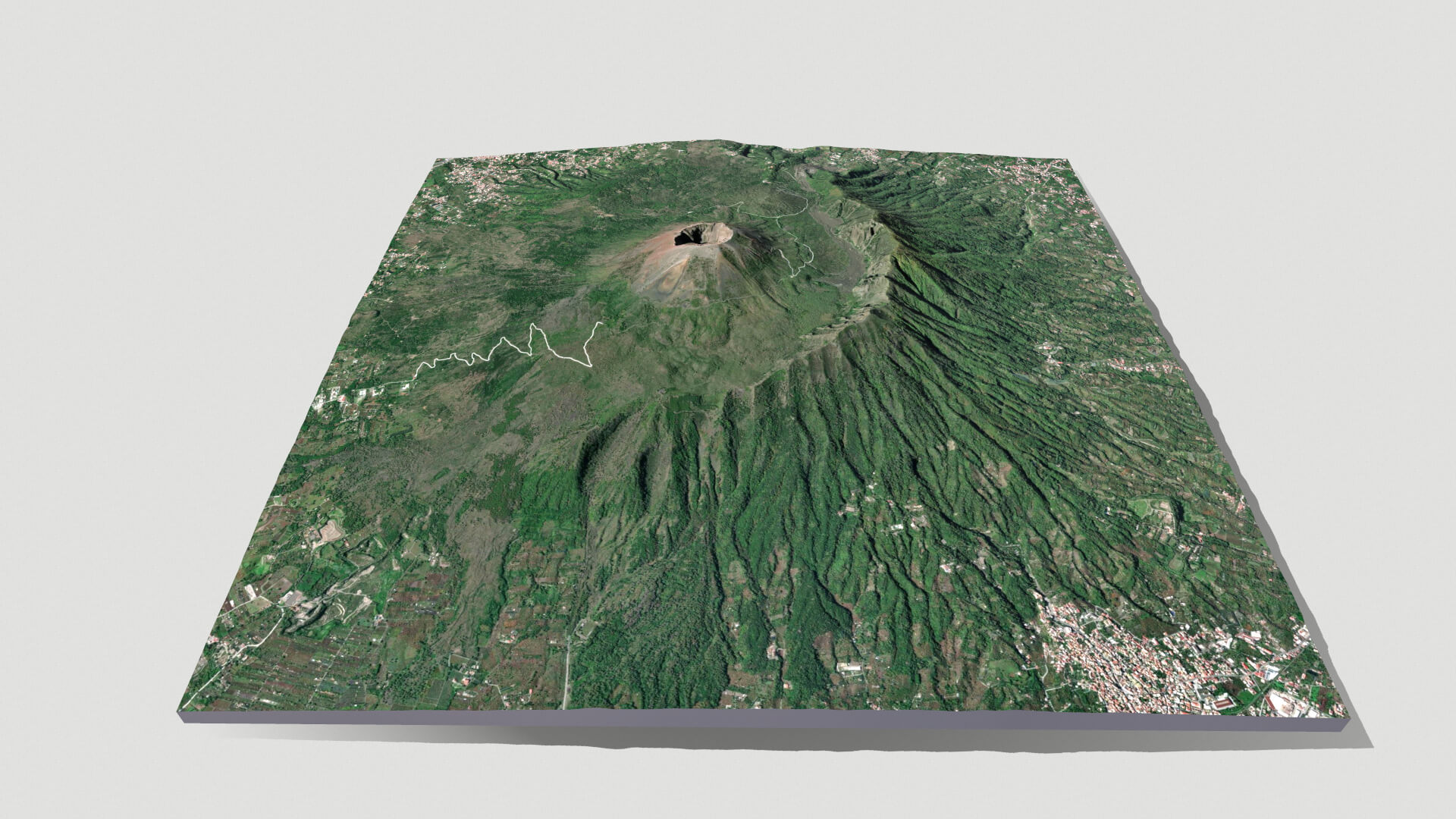 Volcano Vesuvius Italy - 3D Model by clickshop3d