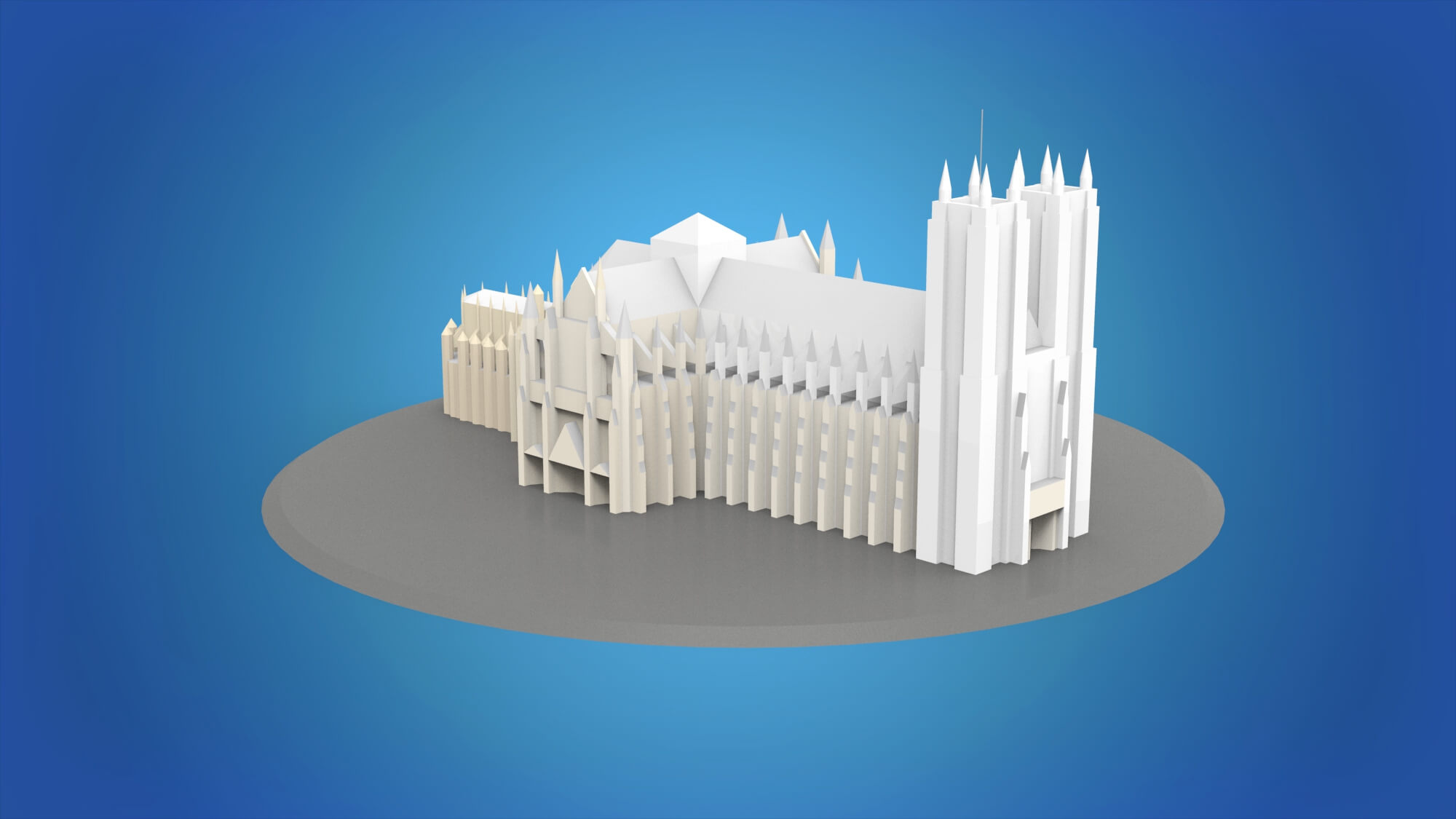 Westminster Abbey - 3D Model by clickshop3d