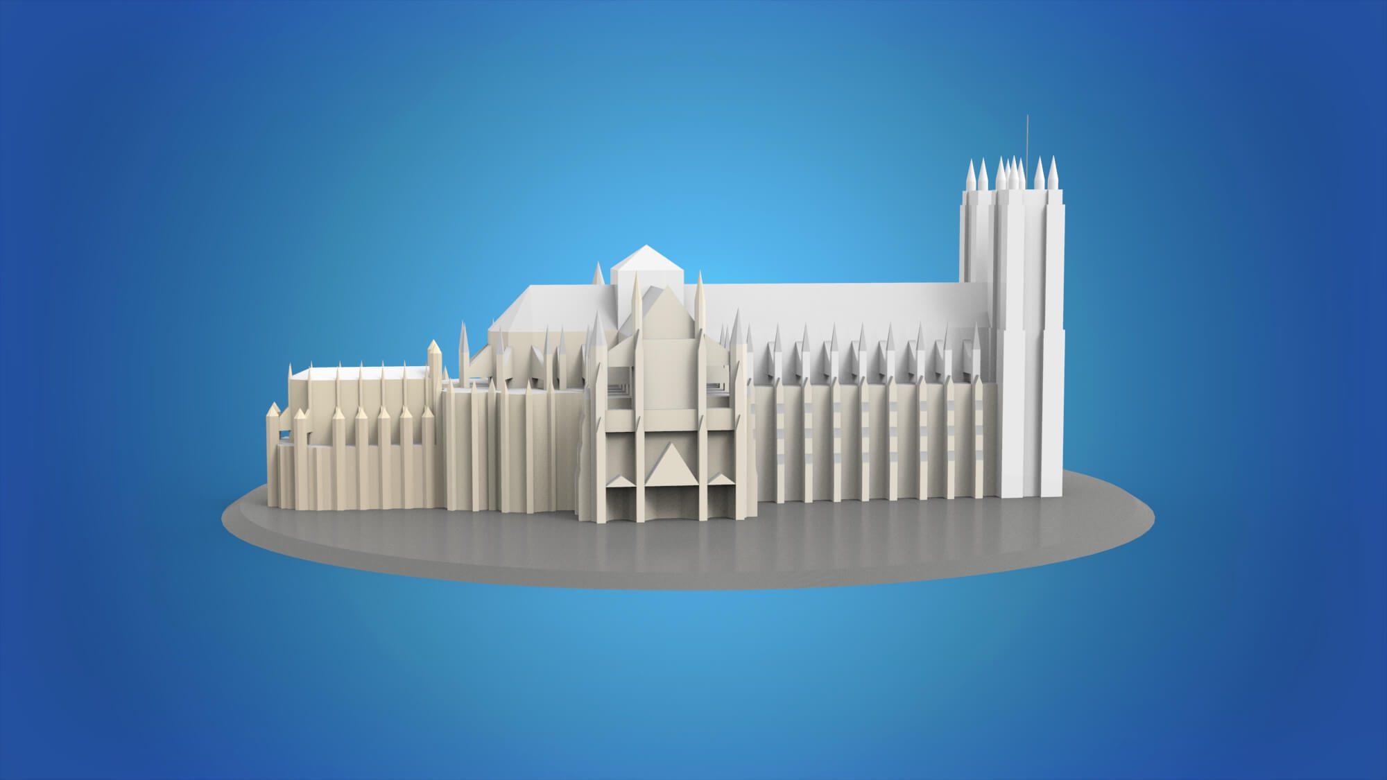 Westminster Abbey - 3D Model by clickshop3d