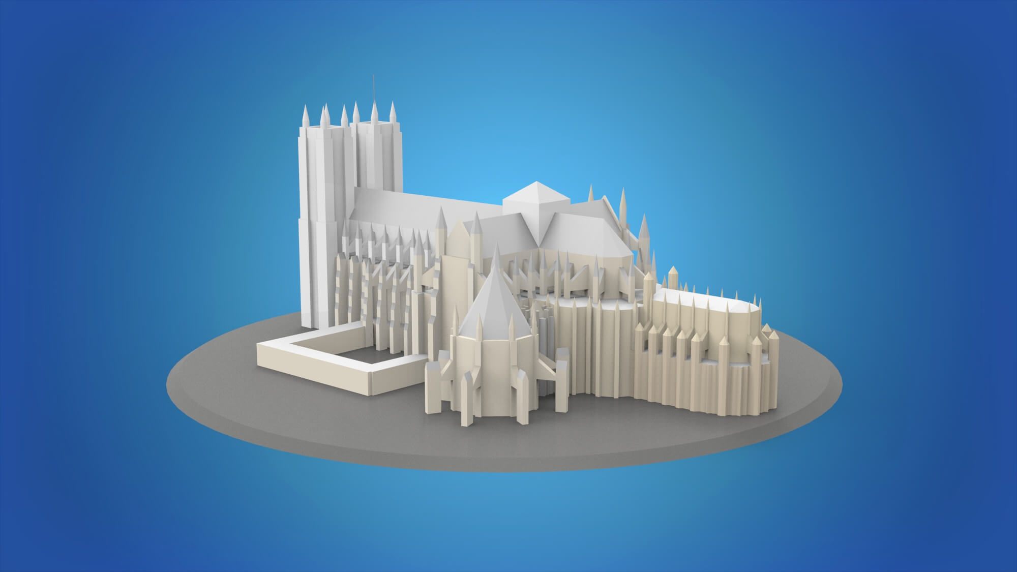 Westminster Abbey - 3D Model by clickshop3d