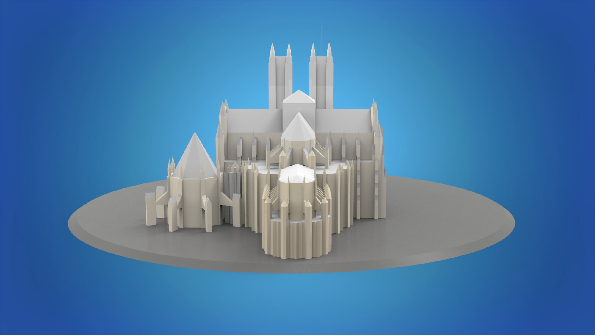 Westminster Abbey - 3D Model by clickshop3d