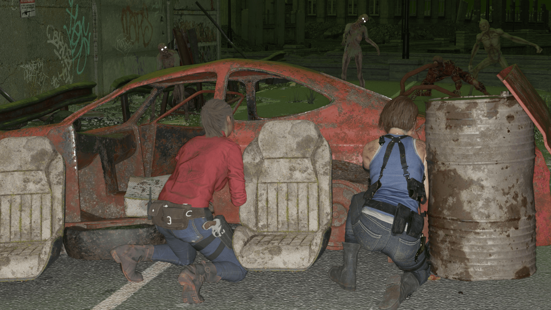 Resident Evil Car Wreck Hide 3D Render | RenderHub Gallery