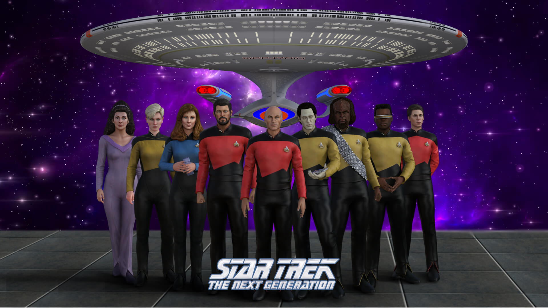 Wallpaper The Next Generation 3D Render by clioschrotter