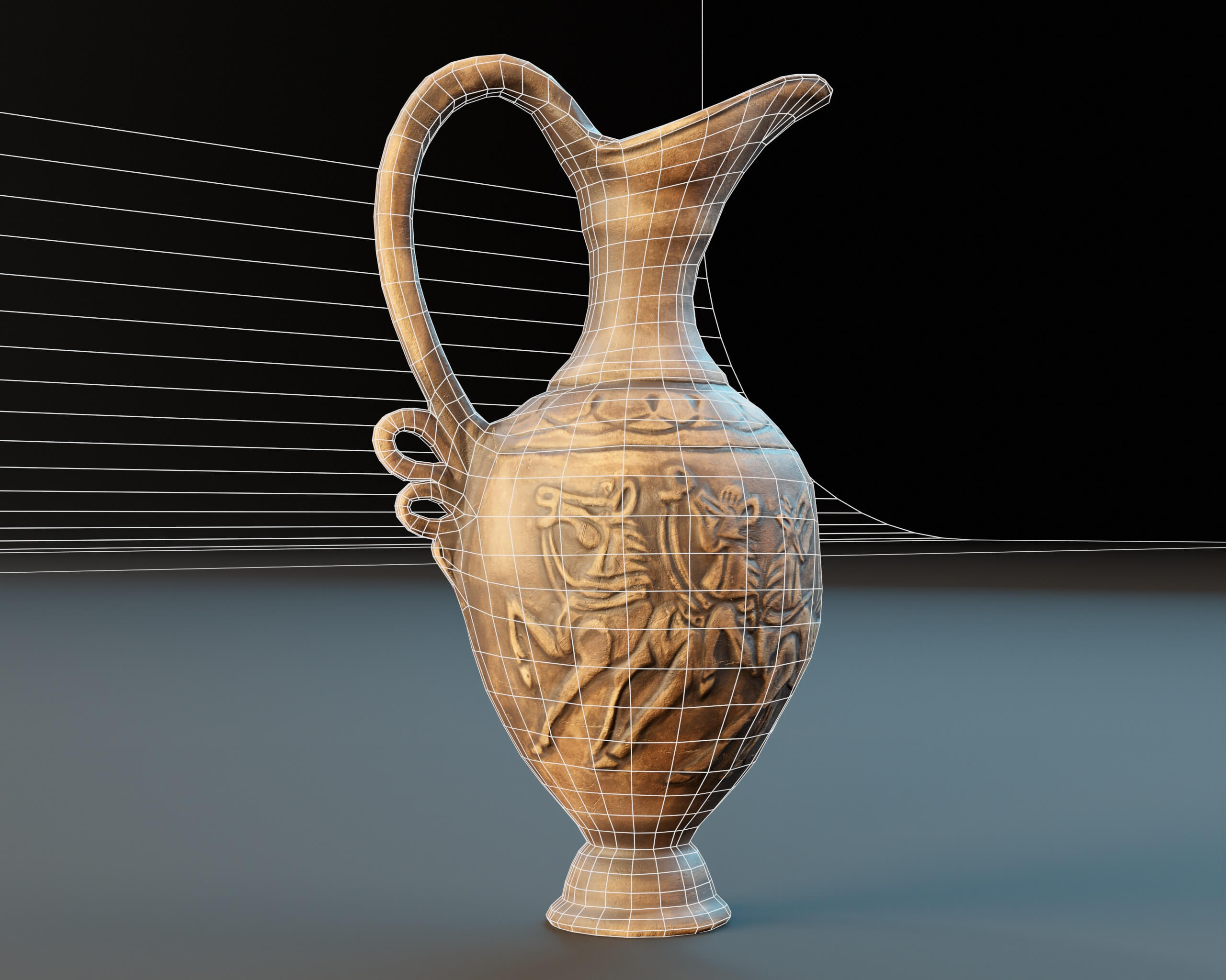 Ancient Greek Vase - 3D Model by clockworkcreations