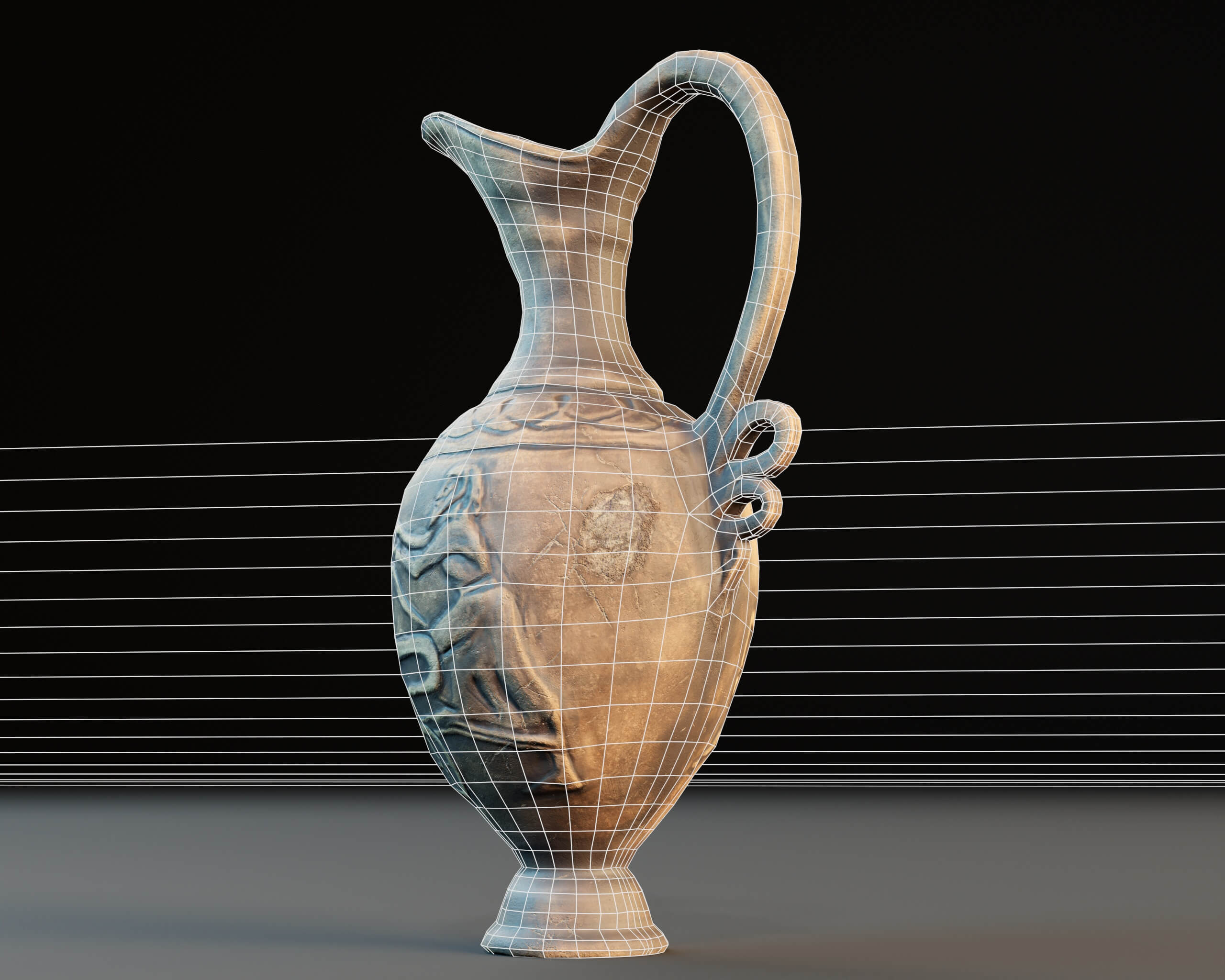 Ancient Greek Vase - 3D Model by clockworkcreations