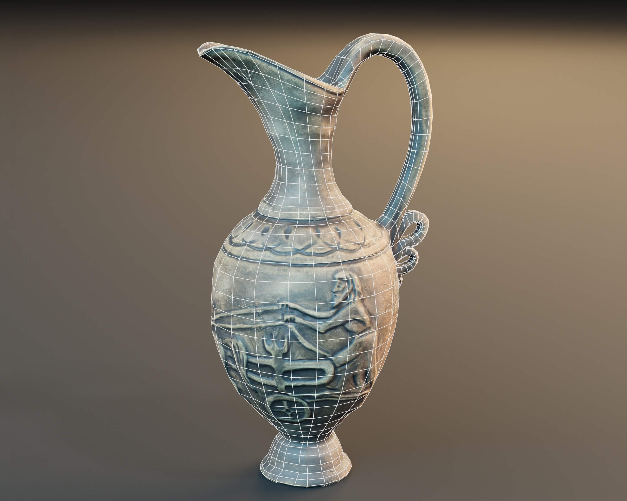Ancient Greek Vase - 3D Model by clockworkcreations