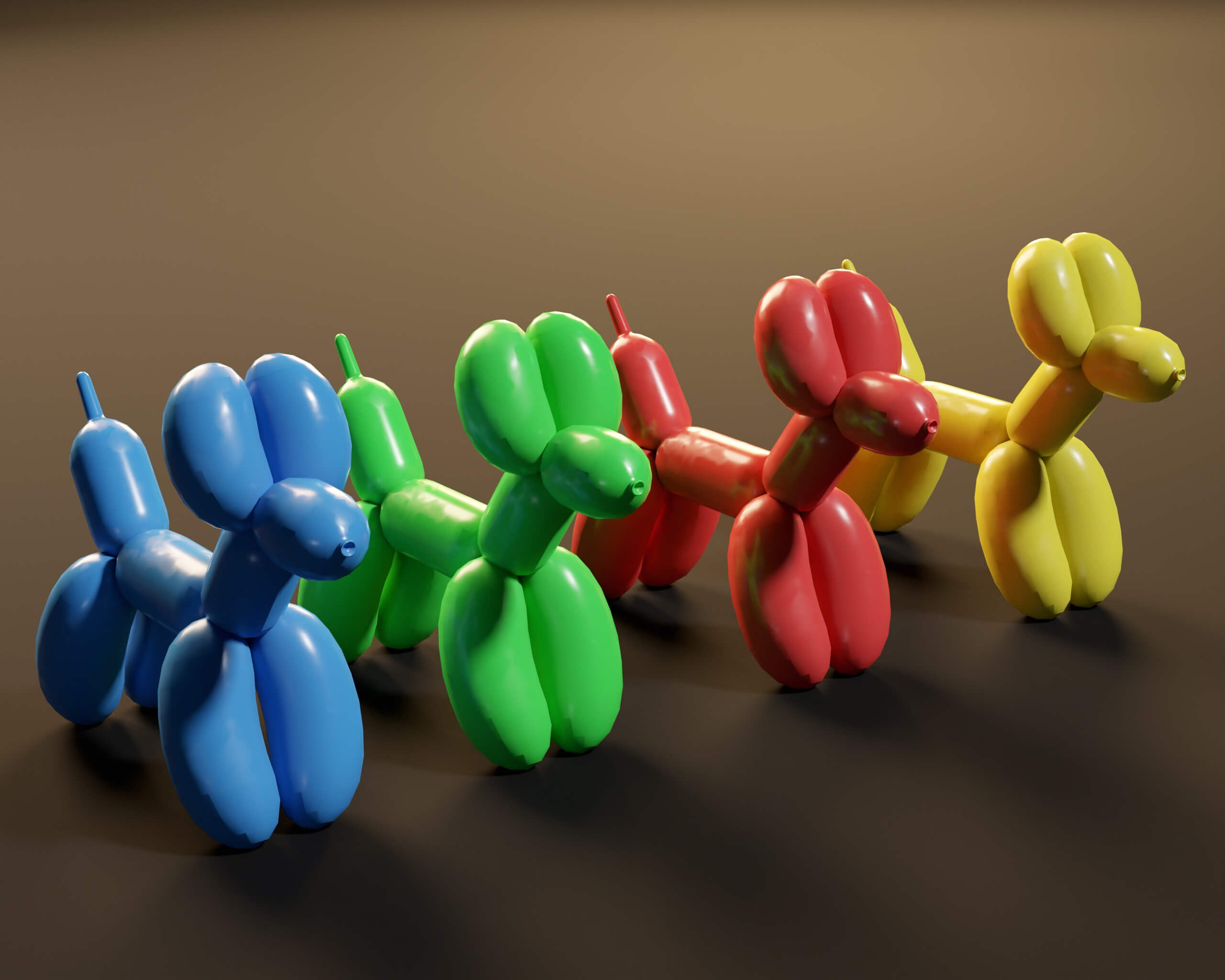 Animal Shaped Balloon - 3D Model by clockworkcreations