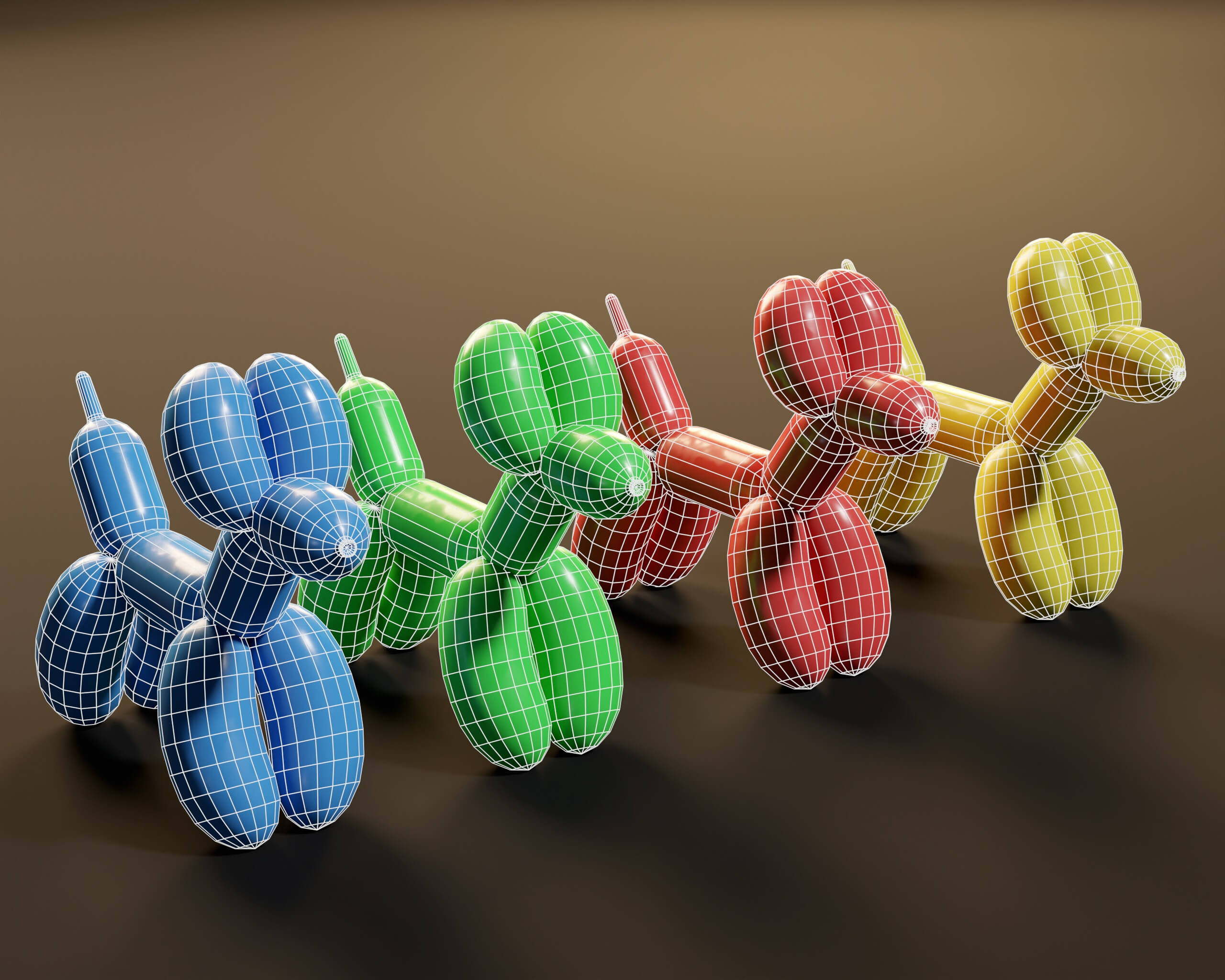 Animal Shaped Balloon - 3D Model by clockworkcreations