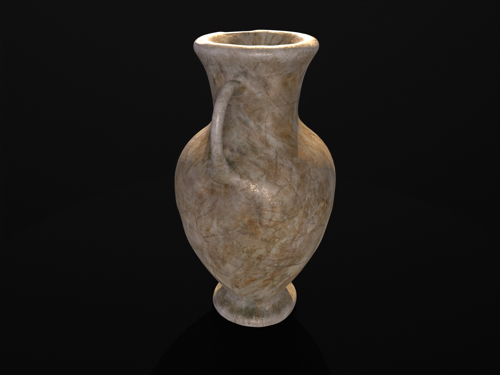Antique Large Marble Vase - 3D Model by clockworkcreations