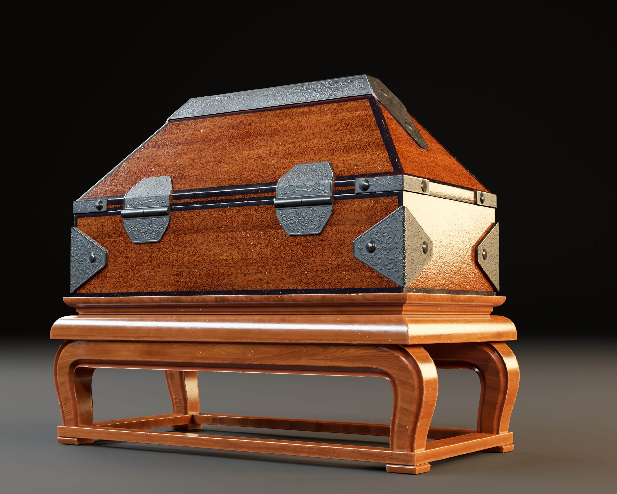 Elegant Asian Chest - 3D Model by clockworkcreations