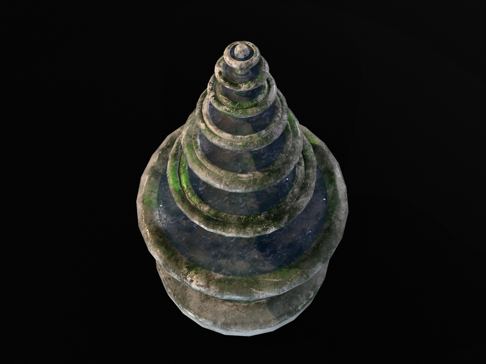Garden Multi Layered Waterfountain - 3D Model by clockworkcreations