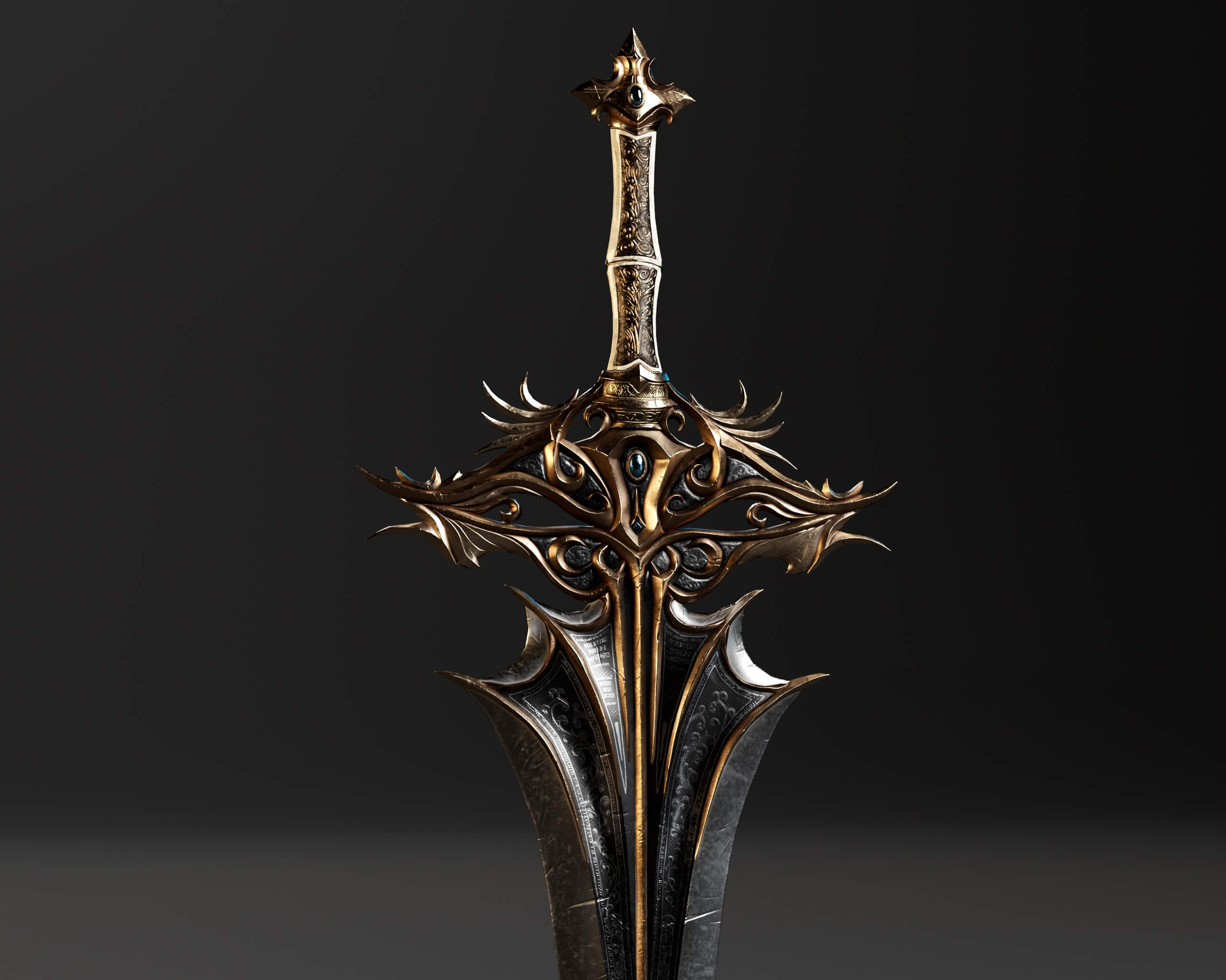 High Paladin Sword - 3D Model by clockworkcreations