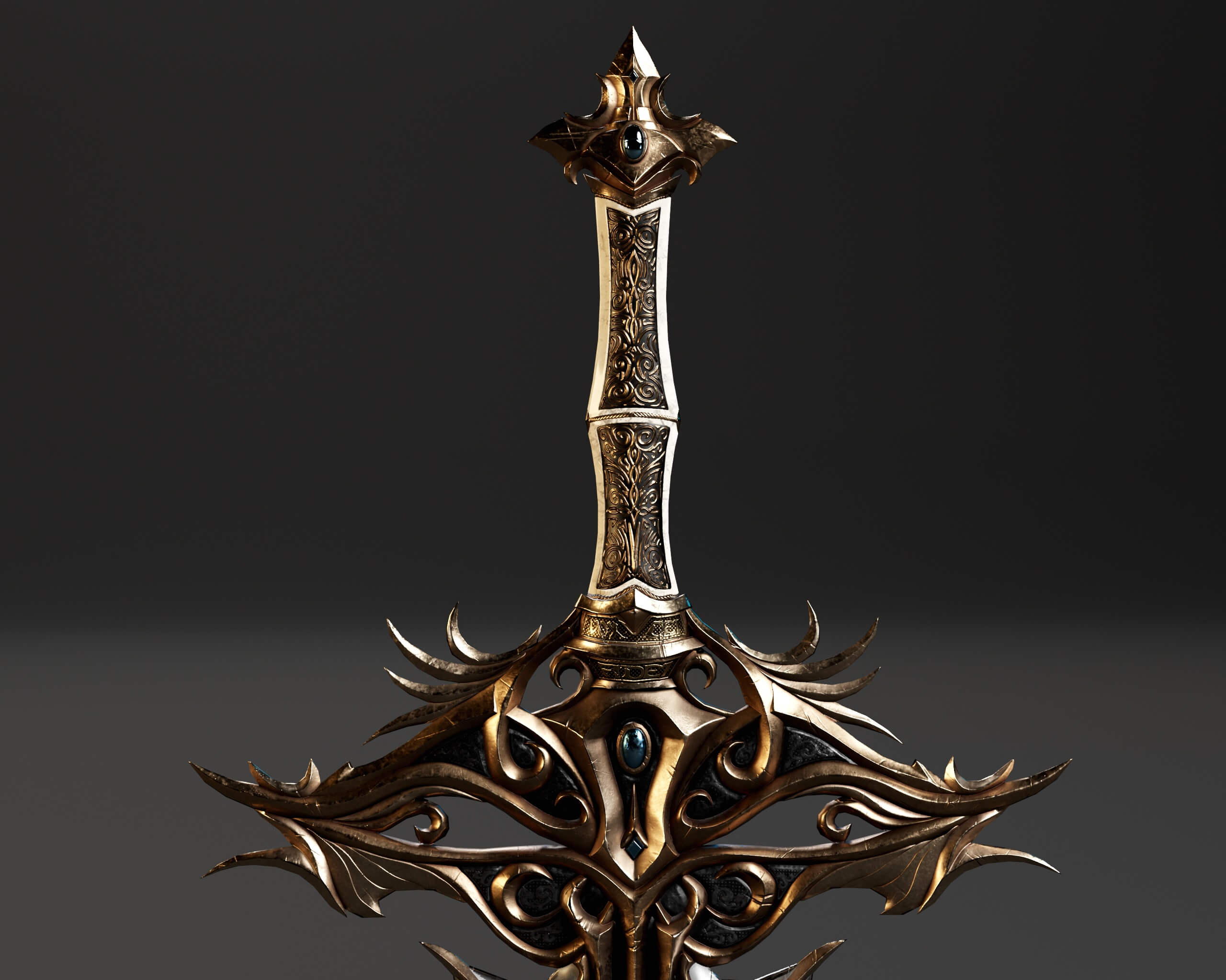 High Paladin Sword - 3D Model by clockworkcreations