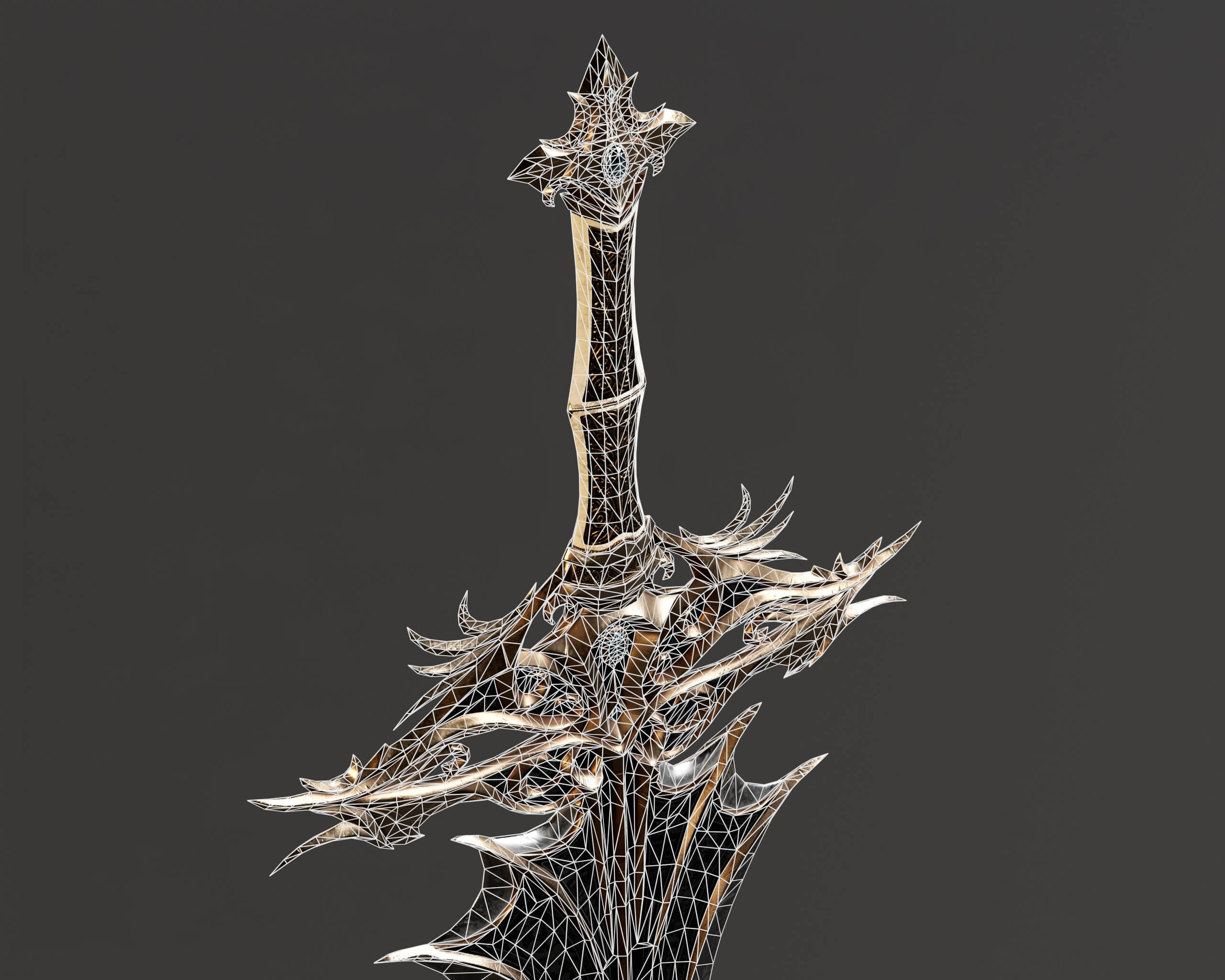 High Paladin Sword - 3D Model by clockworkcreations