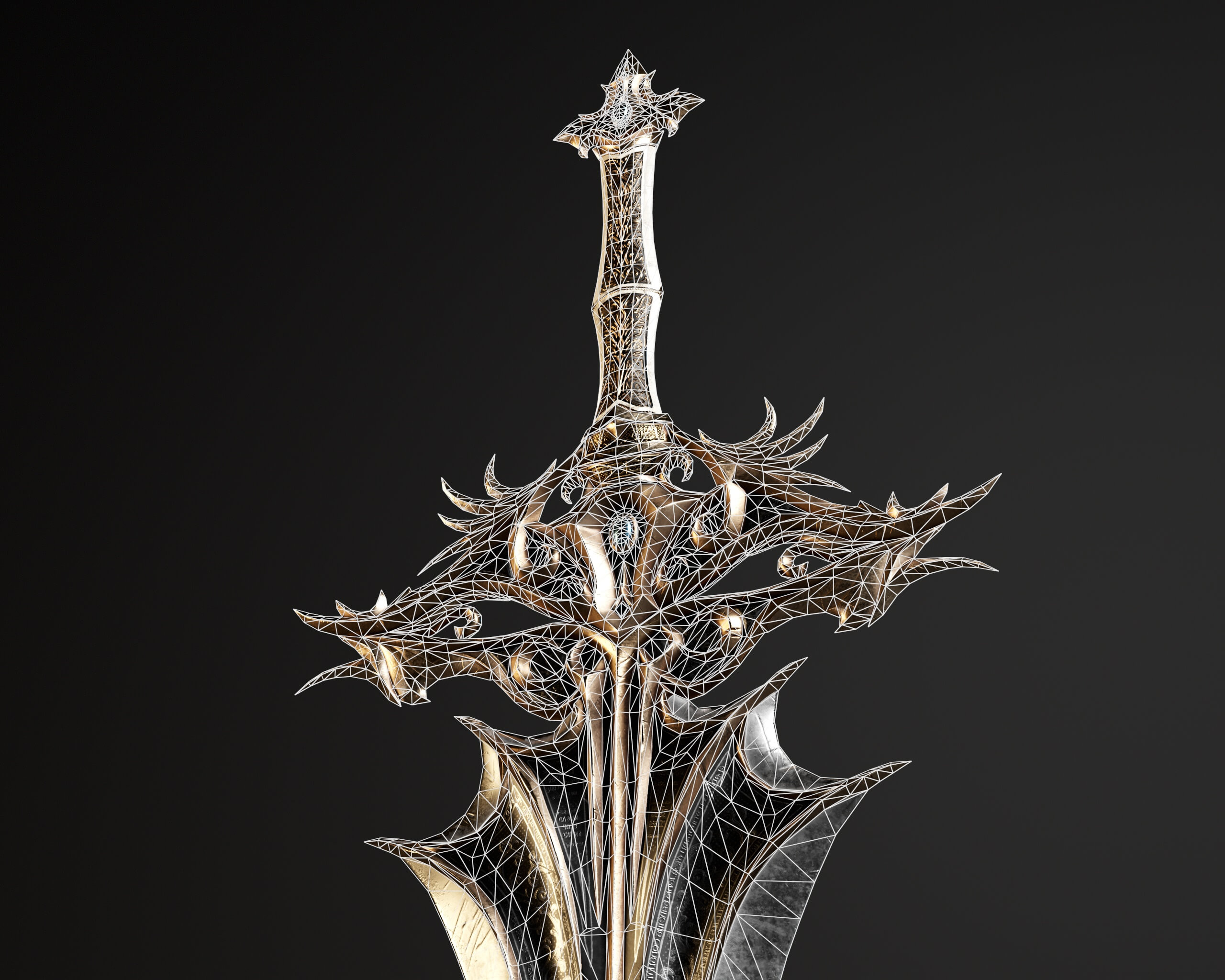 High Paladin Sword - 3D Model by clockworkcreations
