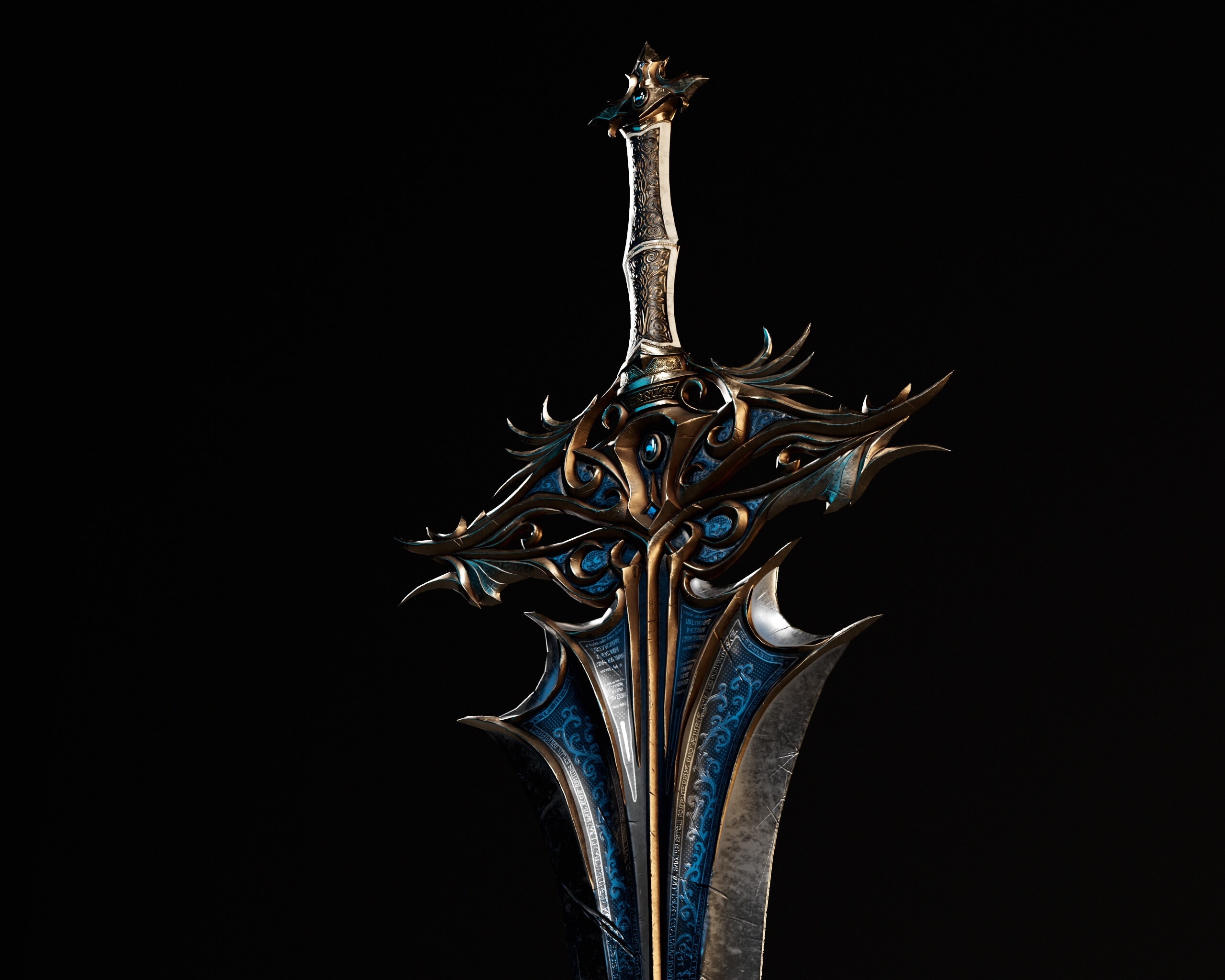 High Paladin Sword - 3D Model by clockworkcreations