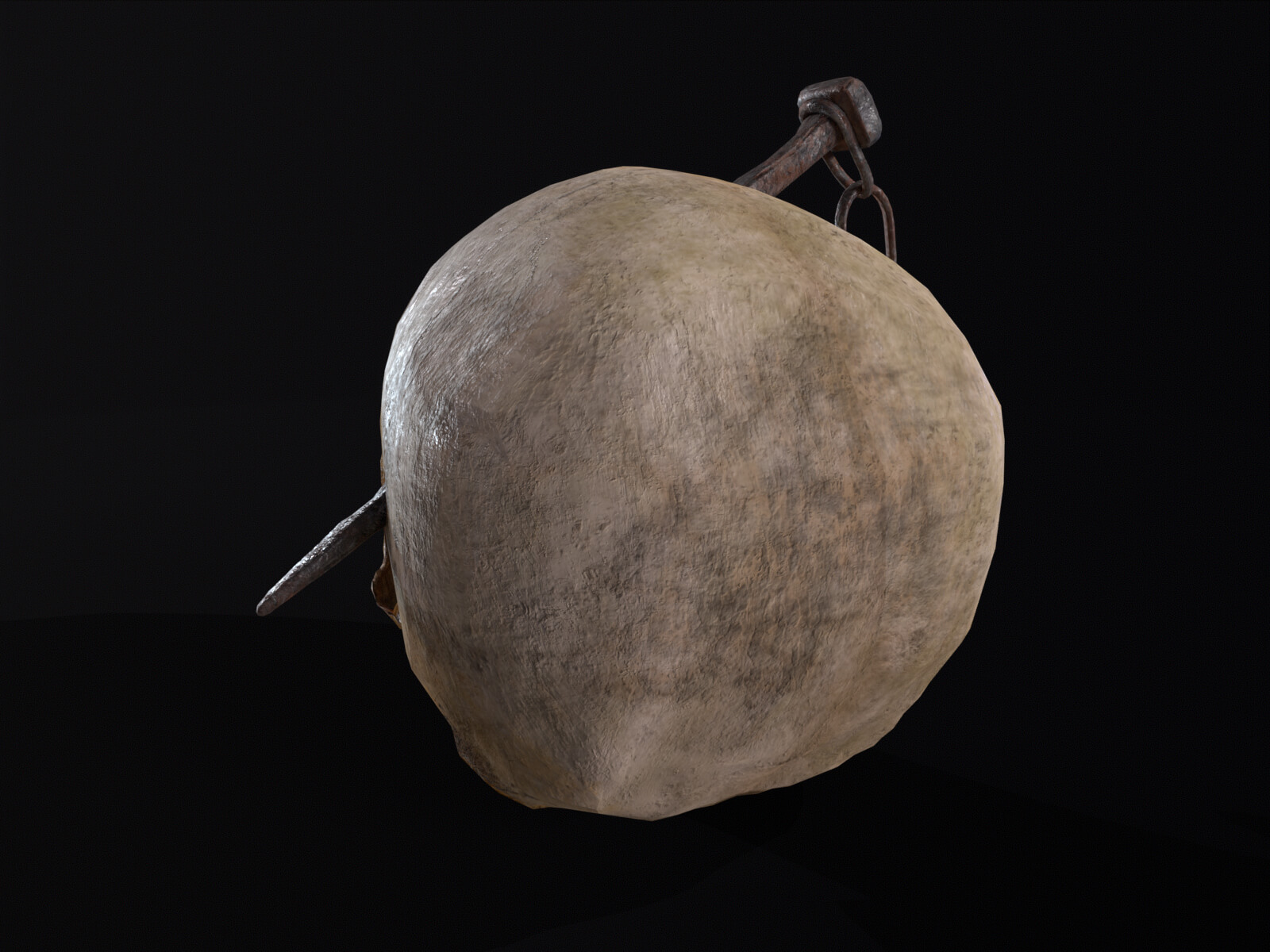 Impaled Skull - 3D Model by clockworkcreations