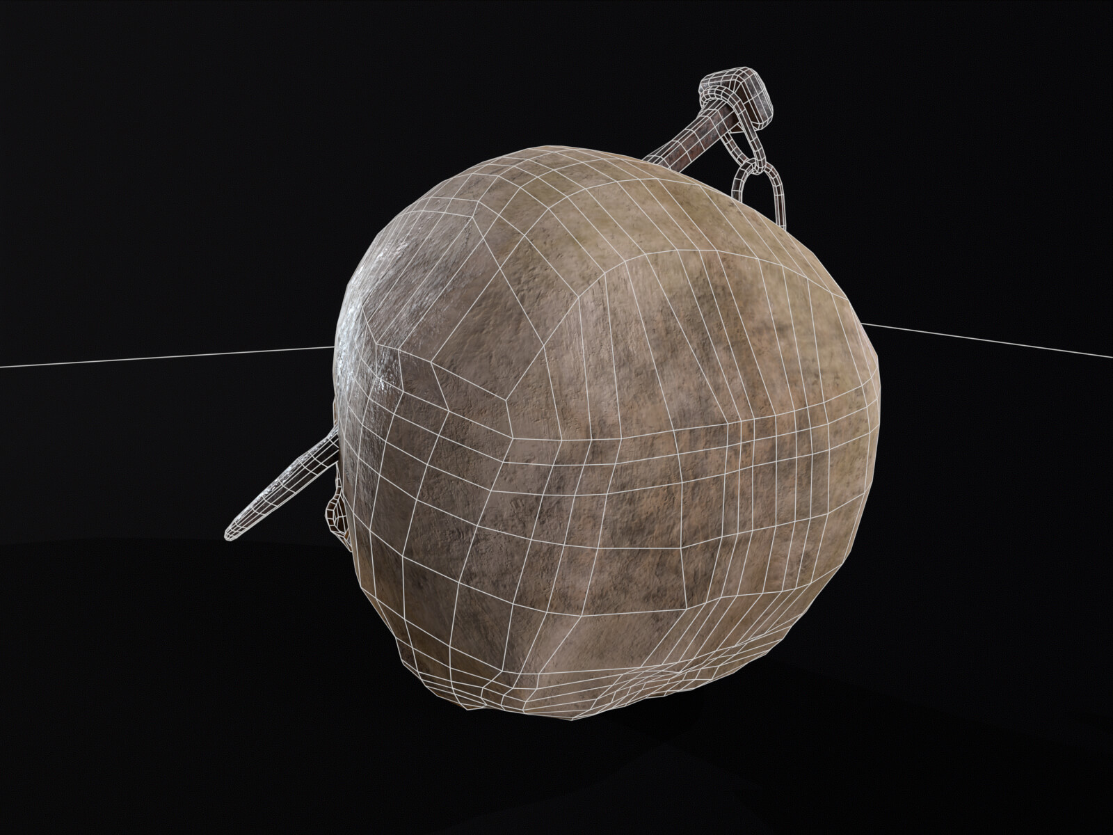 Impaled Skull - 3D Model by clockworkcreations