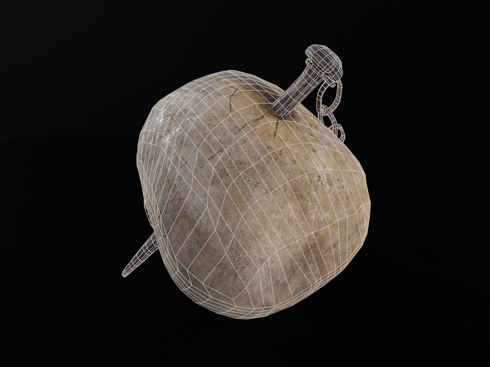 Impaled Skull - 3D Model by clockworkcreations