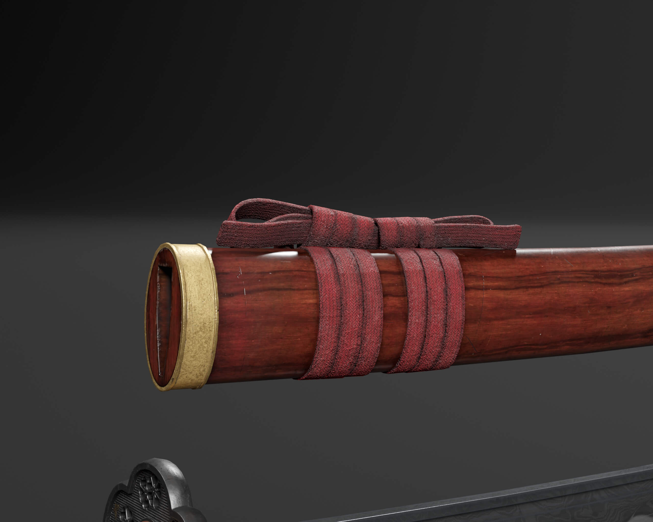 Katana Samurai Sword - 3D Model by clockworkcreations