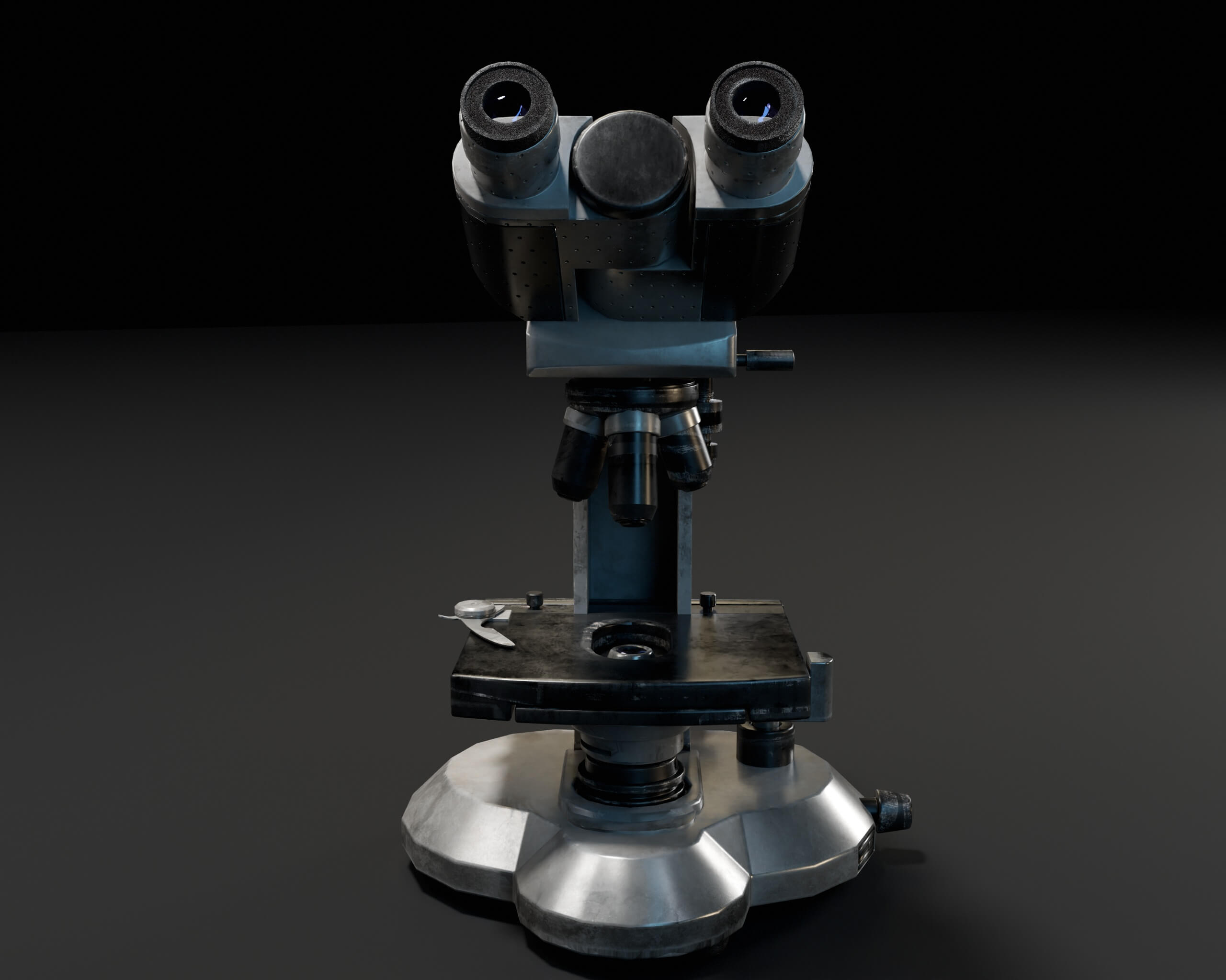 Laboratory Microscope - 3D Model by clockworkcreations