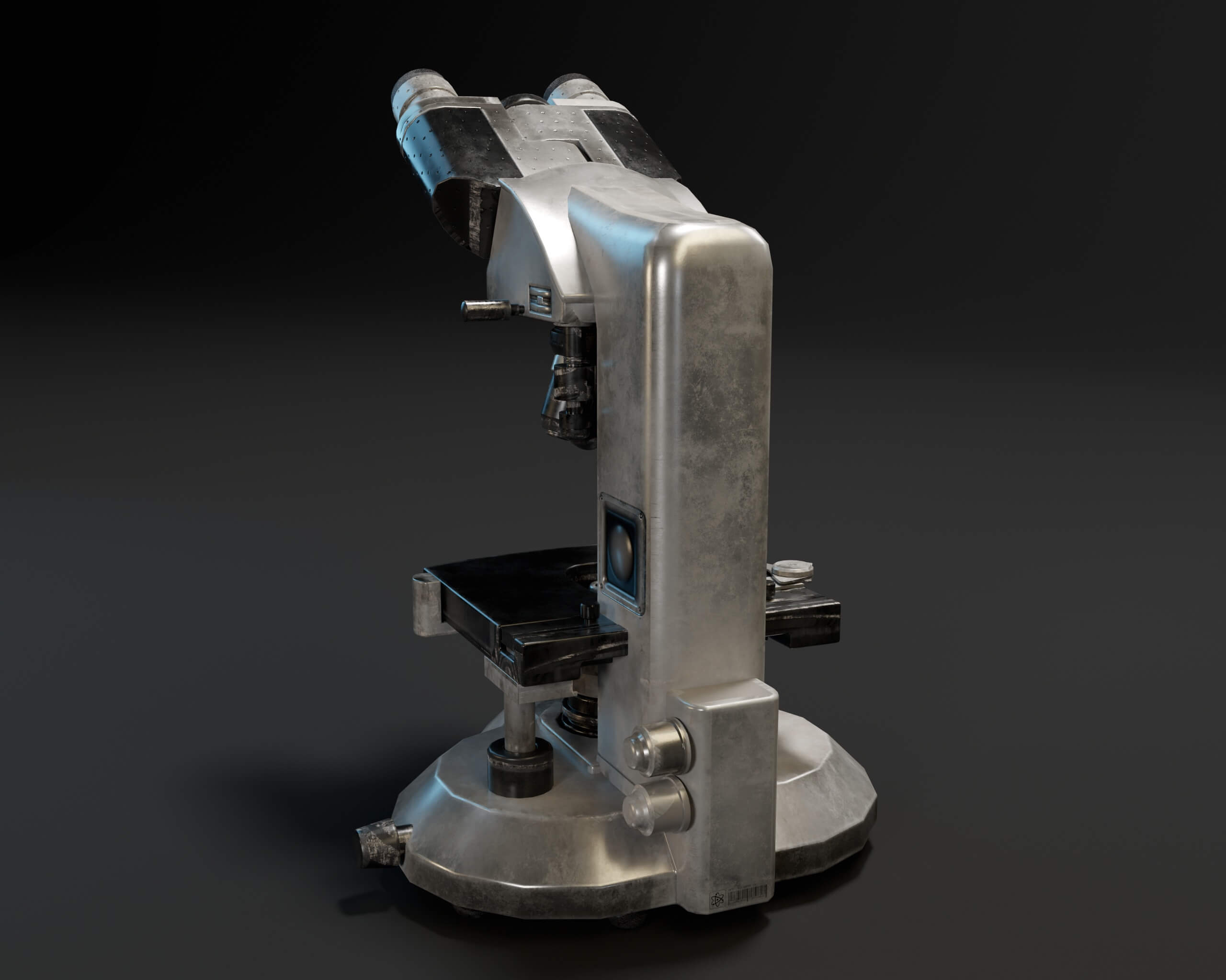 Laboratory Microscope - 3D Model by clockworkcreations