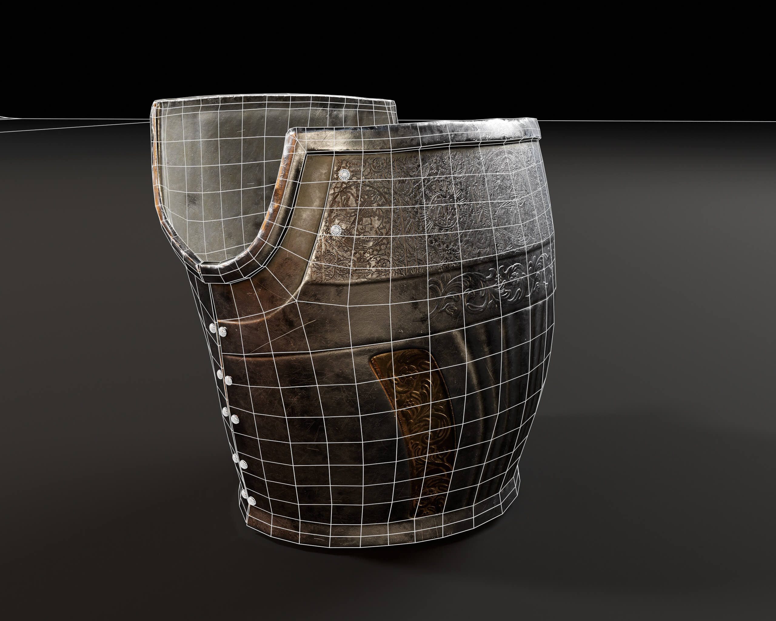 Medieval Female Armor - 3D Model by clockworkcreations