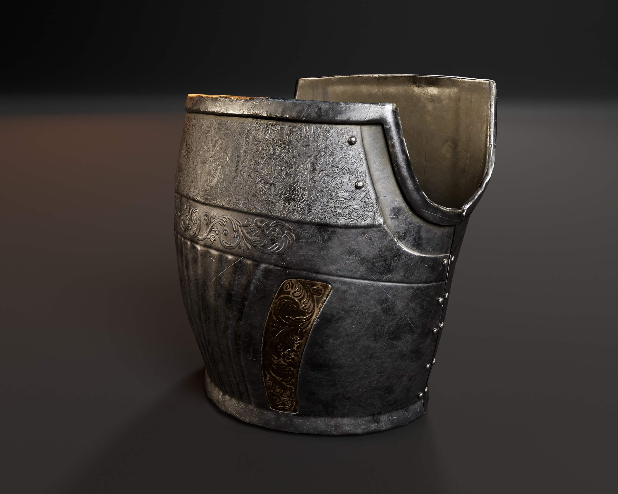 Medieval Female Armor - 3D Model by clockworkcreations