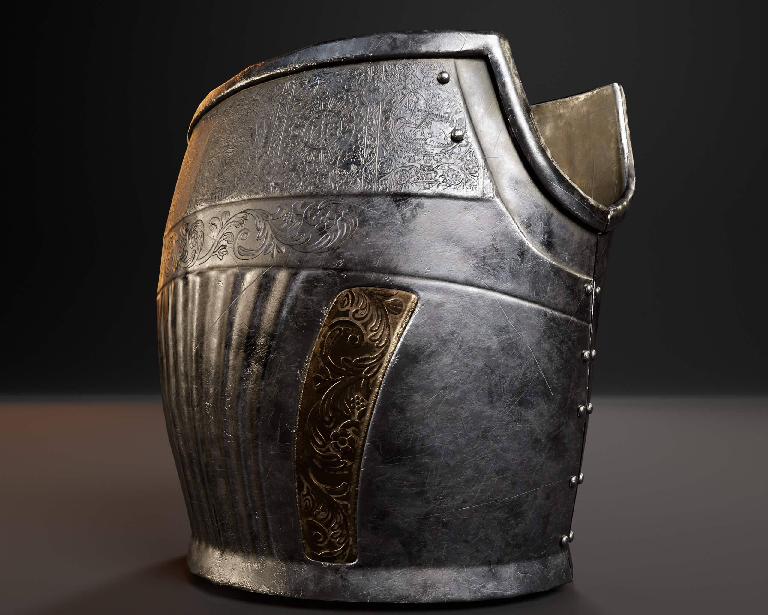 Medieval Female Armor - 3D Model by clockworkcreations