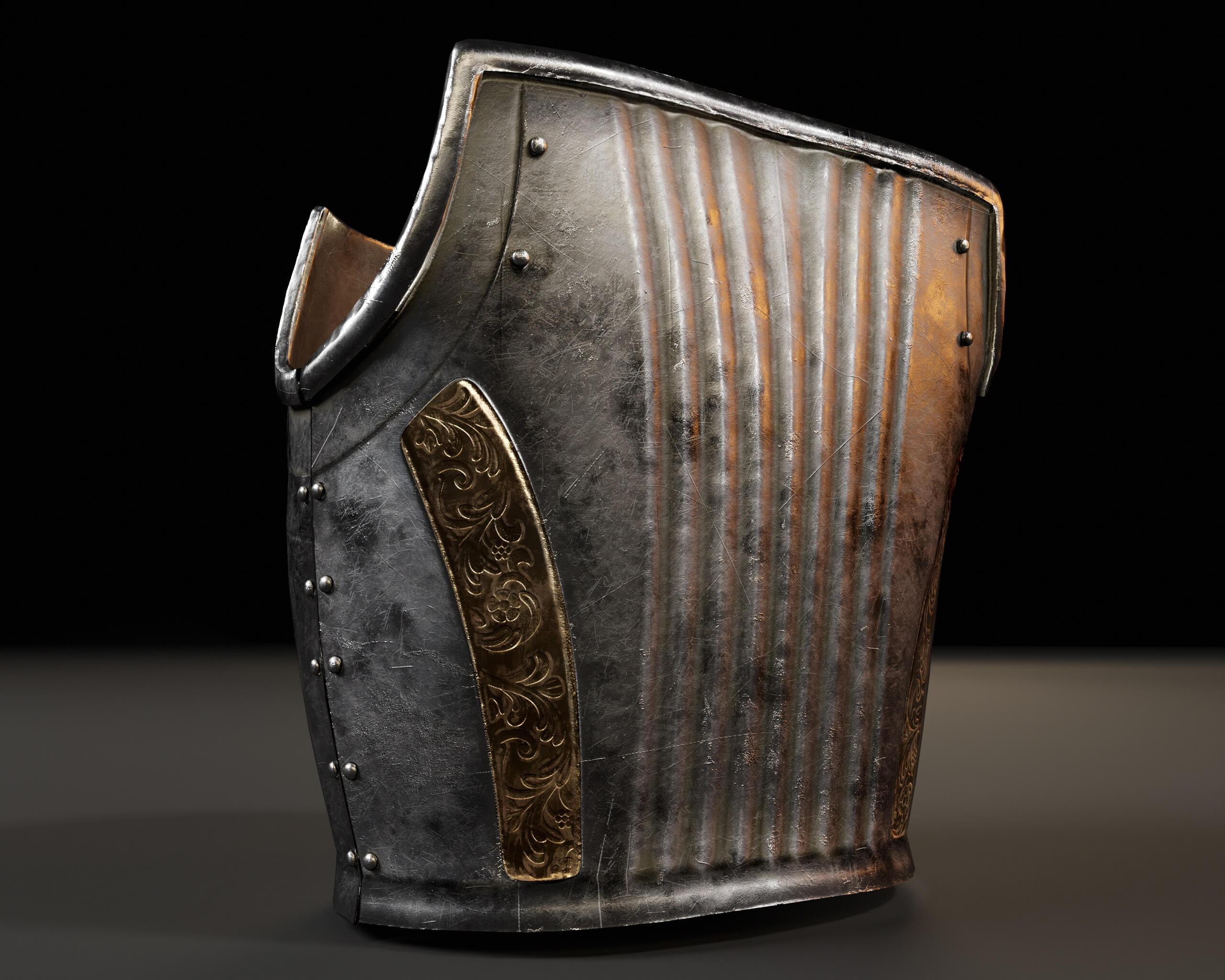 Medieval Female Armor - 3D Model by clockworkcreations