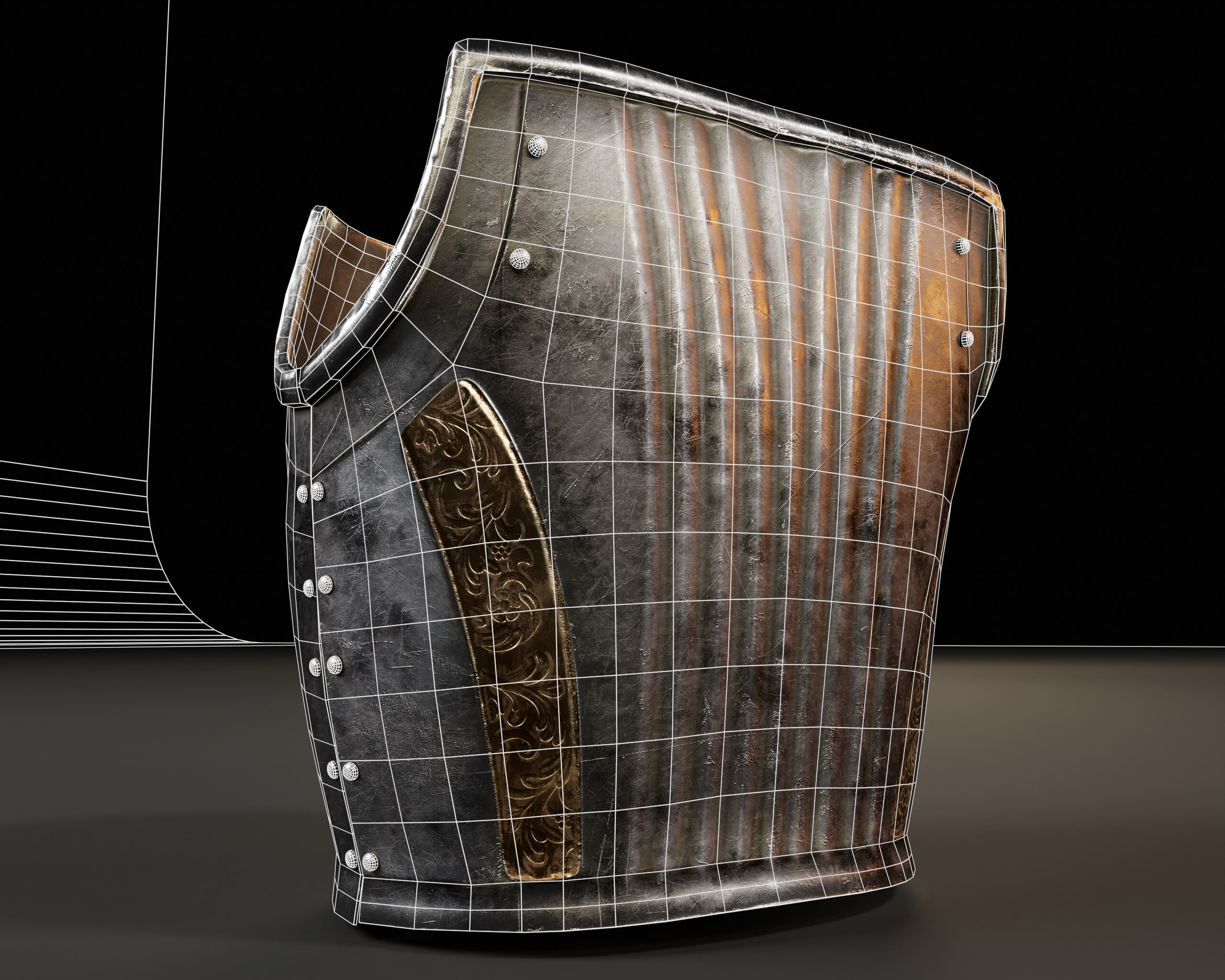 Medieval Female Armor - 3D Model by clockworkcreations