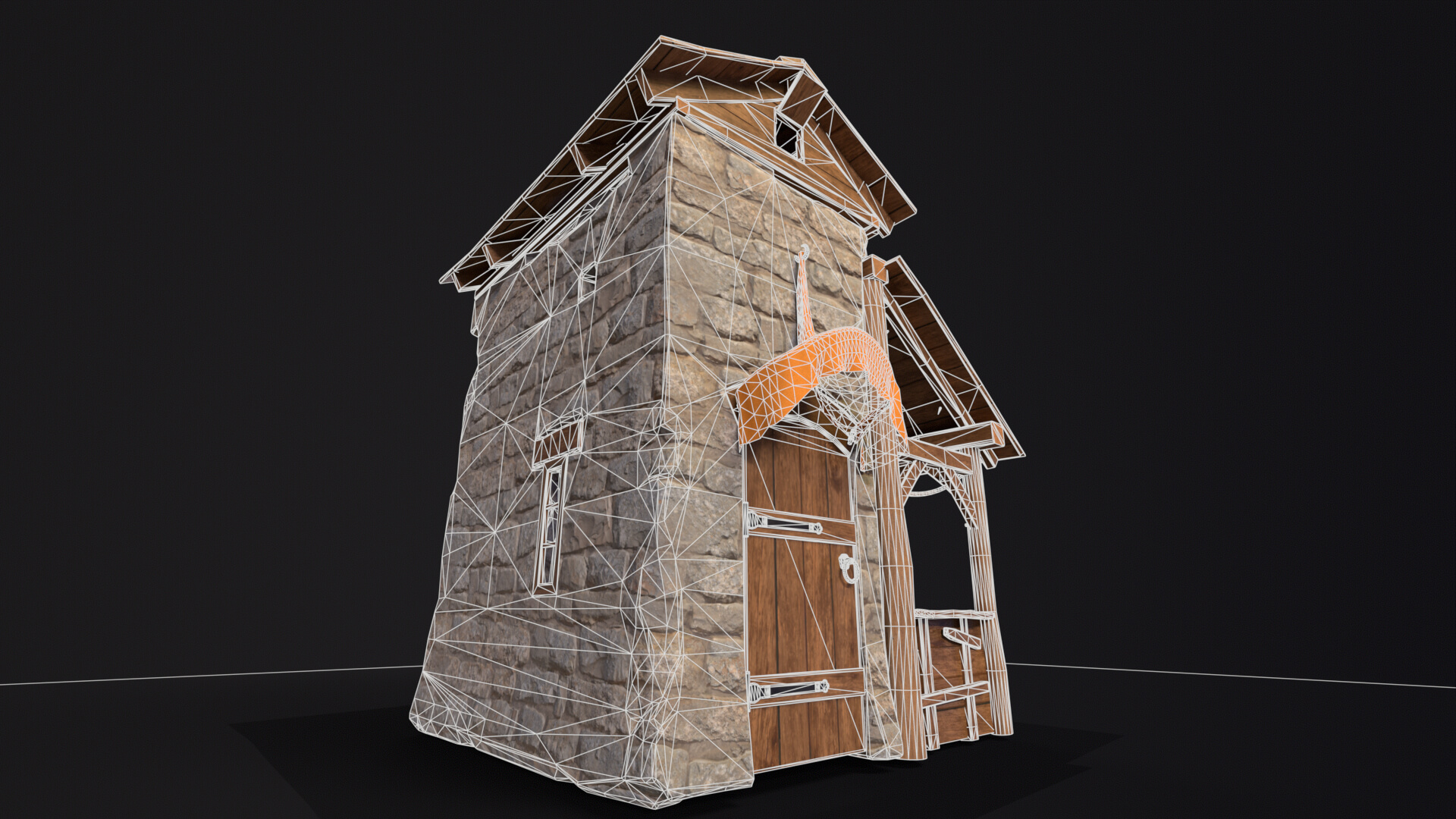 Medieval Market Stall - 3D Model by clockworkcreations