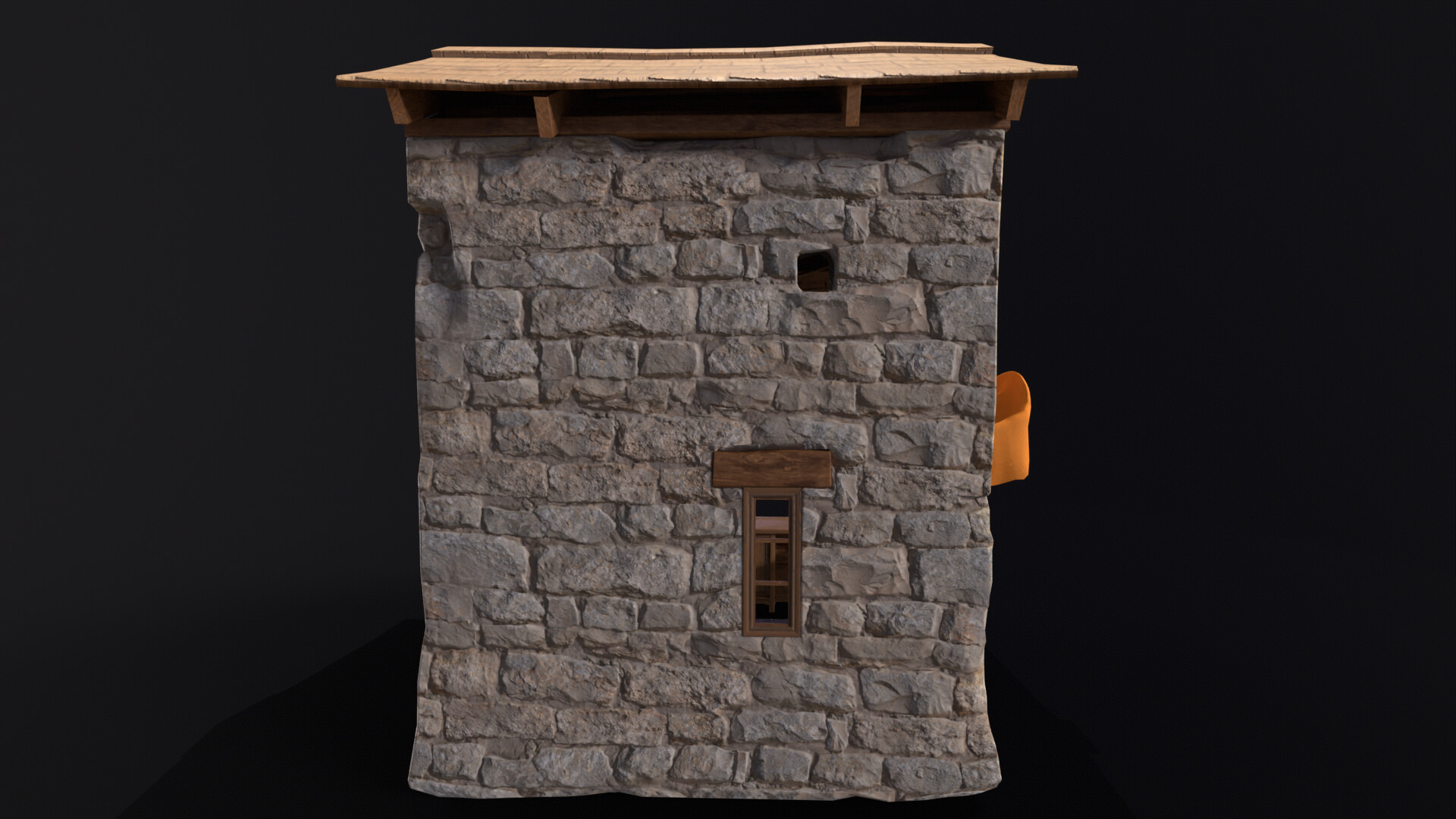 Medieval Market Stall - 3D Model by clockworkcreations