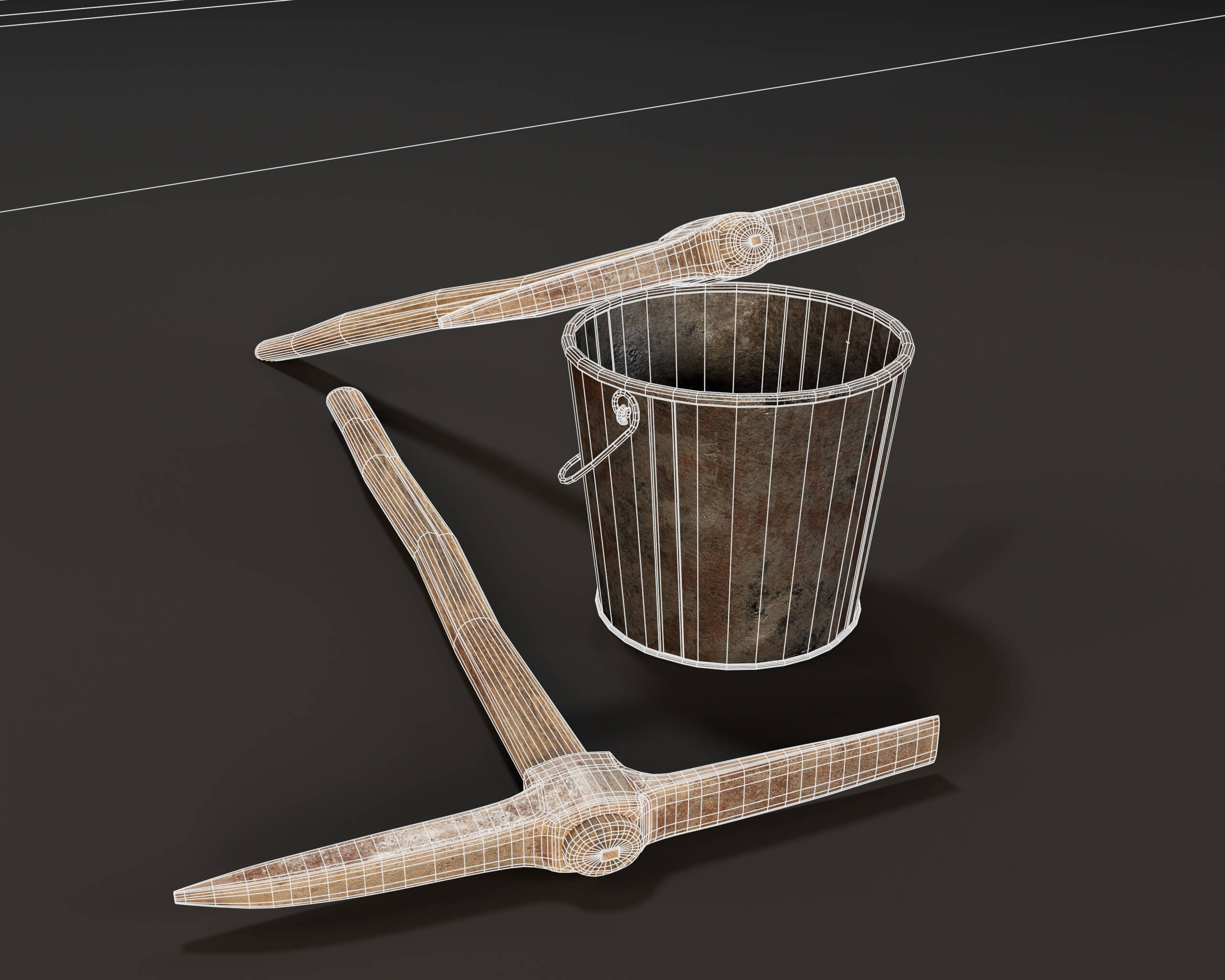 Medieval Mining Set 1 - 3D Model by clockworkcreations