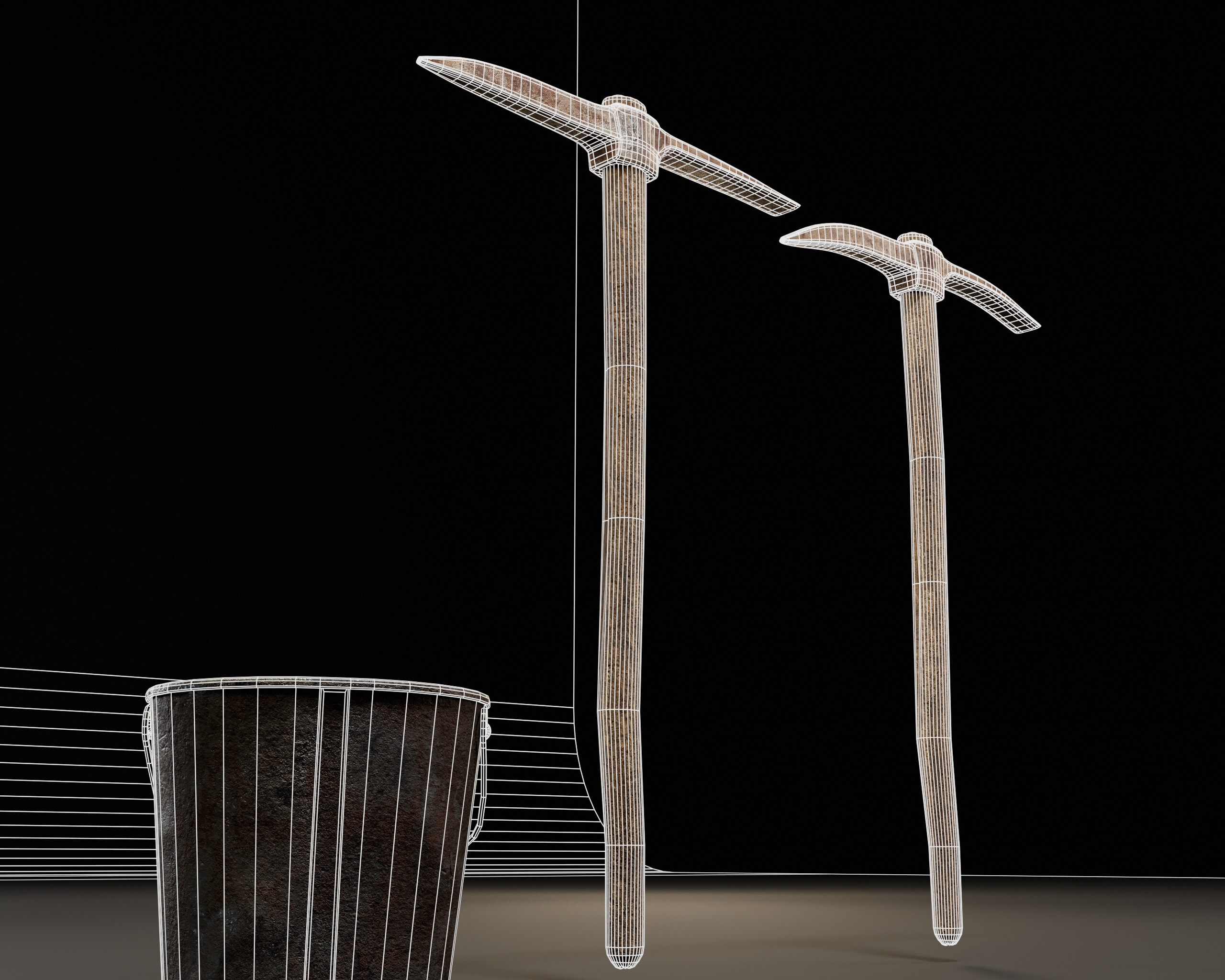 Medieval Mining Set 1 - 3D Model by clockworkcreations