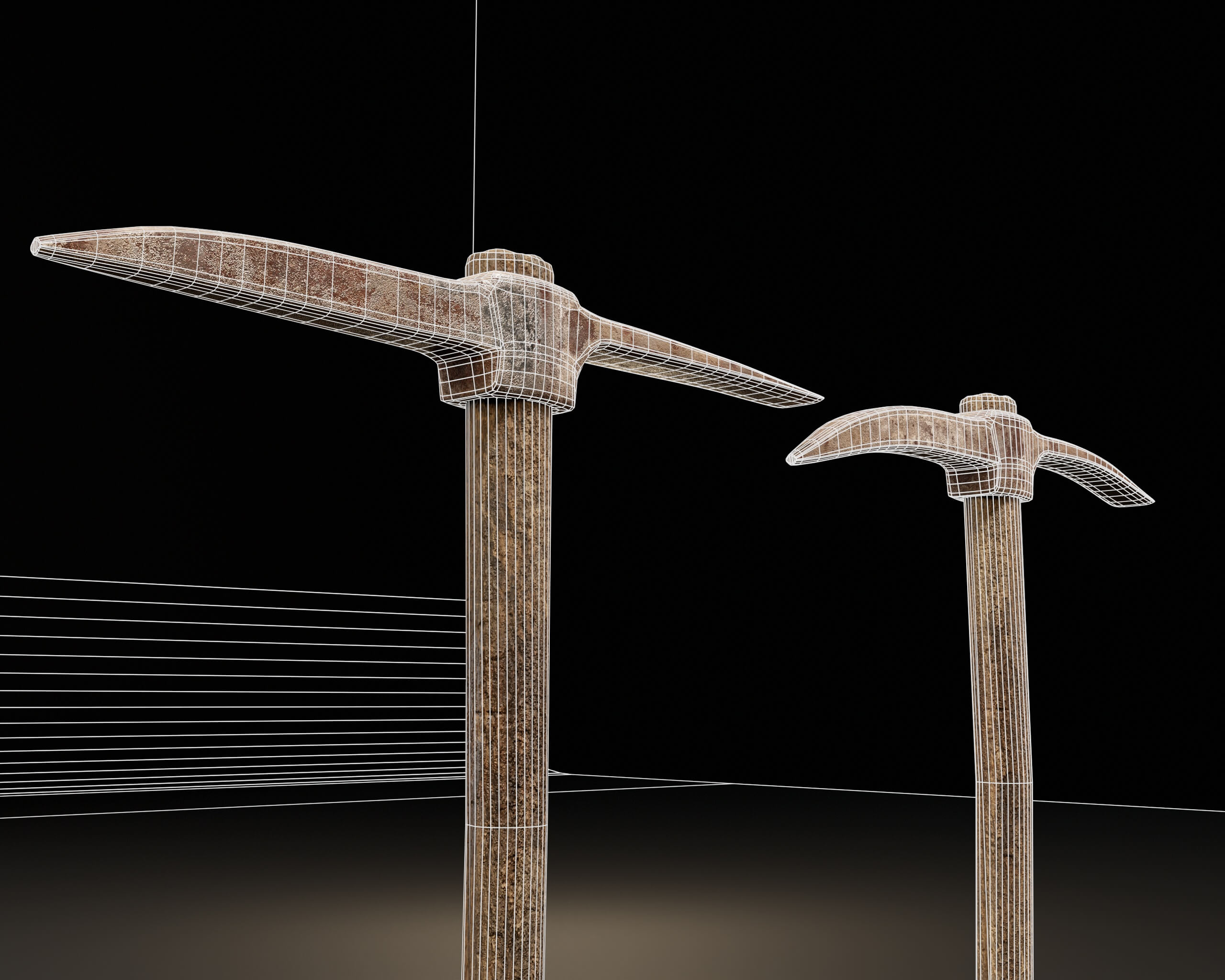 Medieval Mining Set 1 - 3D Model by clockworkcreations