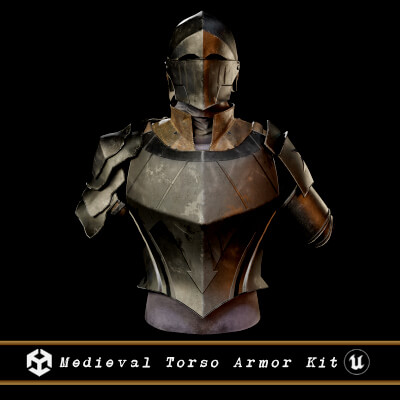 Medieval Torso Armor Kit - 3D Model by clockworkcreations