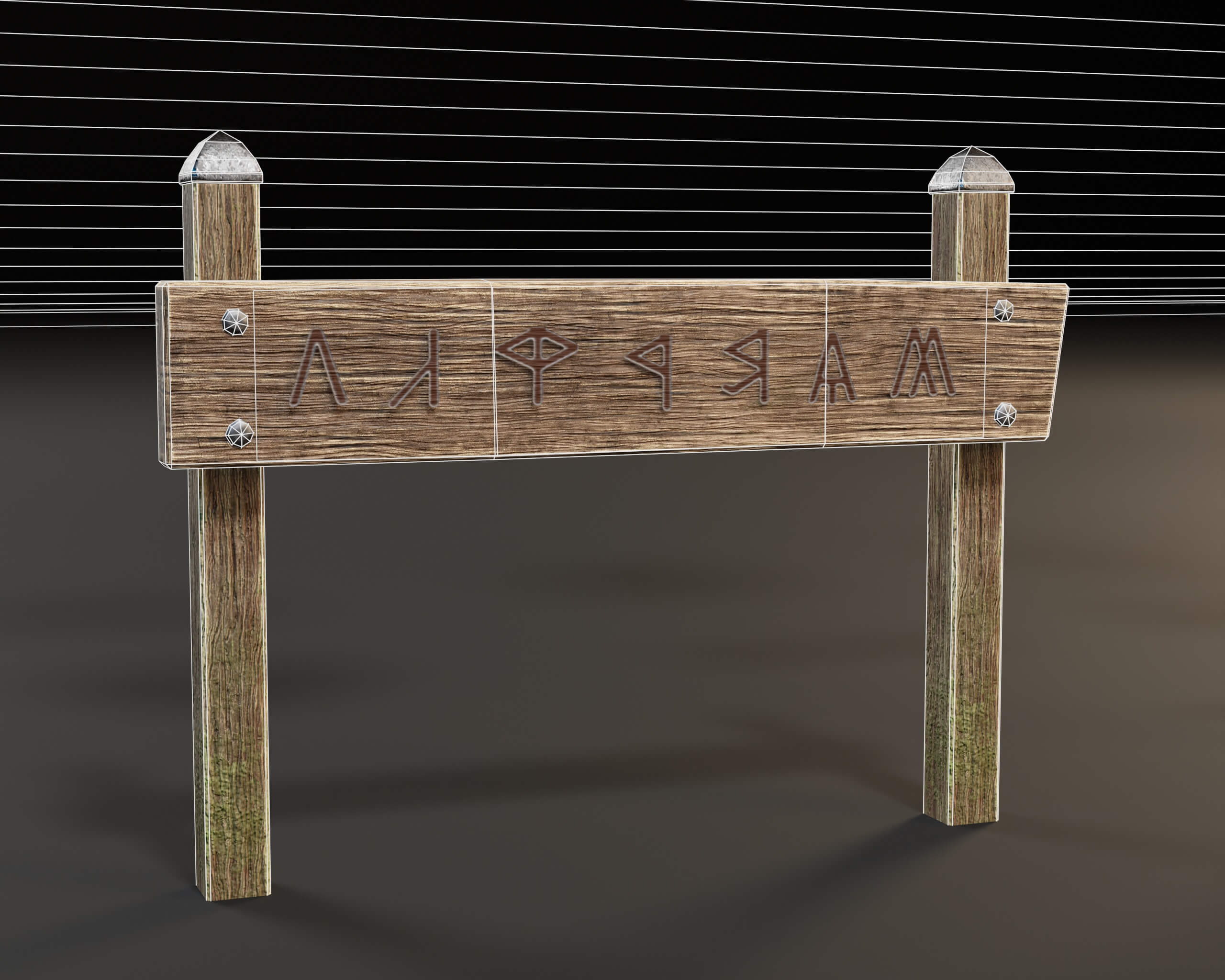 Medieval Town Signs - 3D Model by clockworkcreations