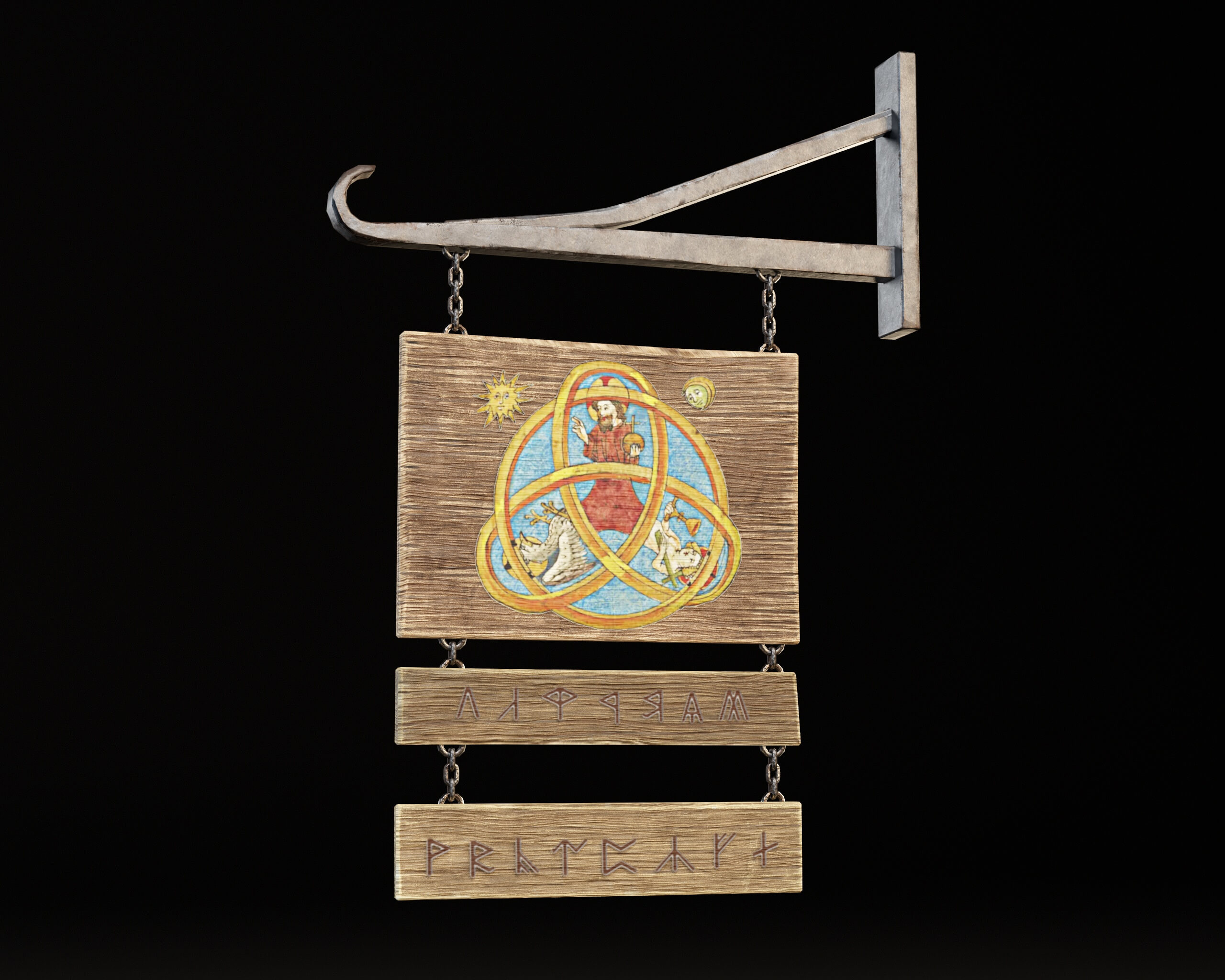 Medieval Town Signs - 3D Model by clockworkcreations