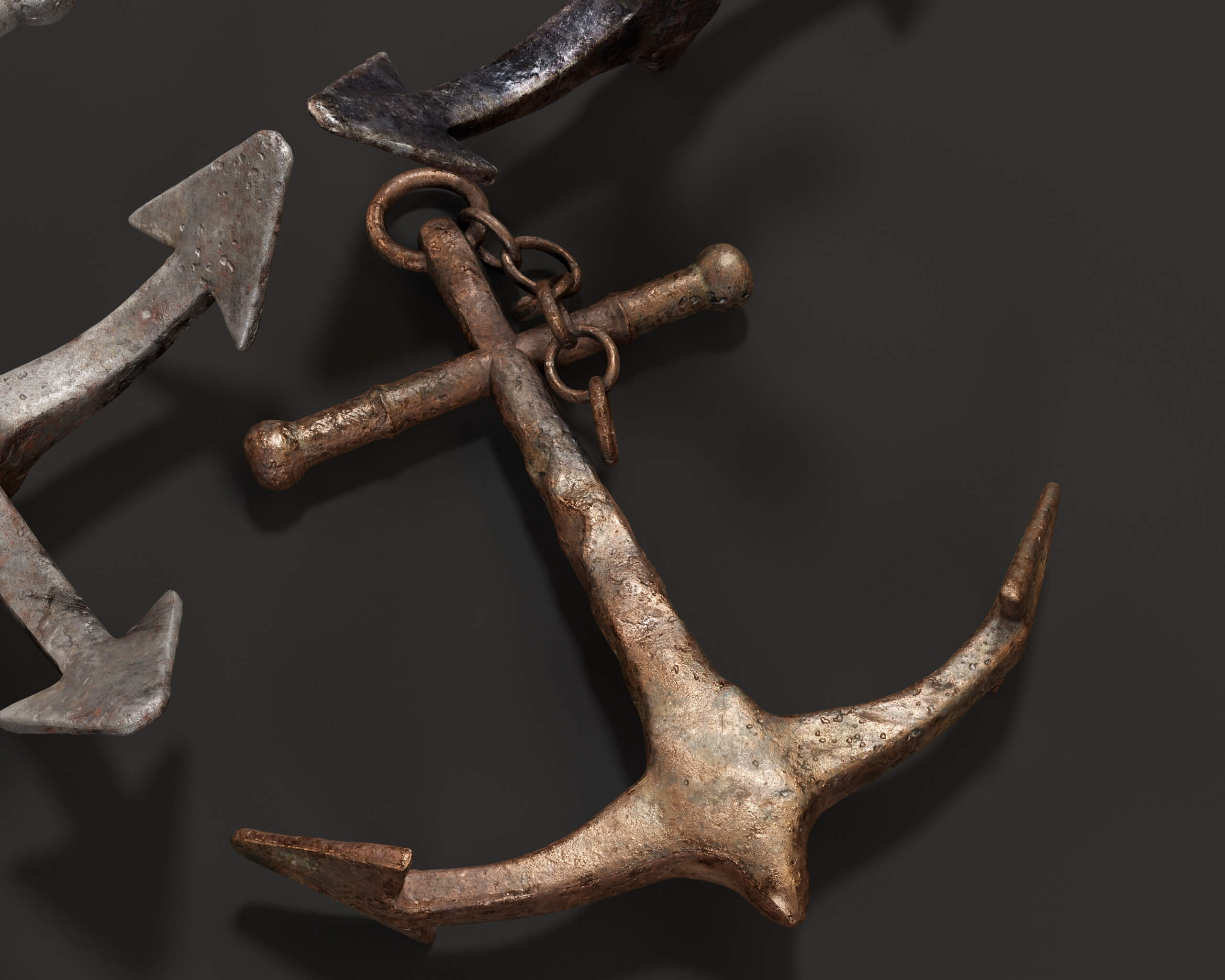 Old Anchor Set 1 - 3D Model by clockworkcreations