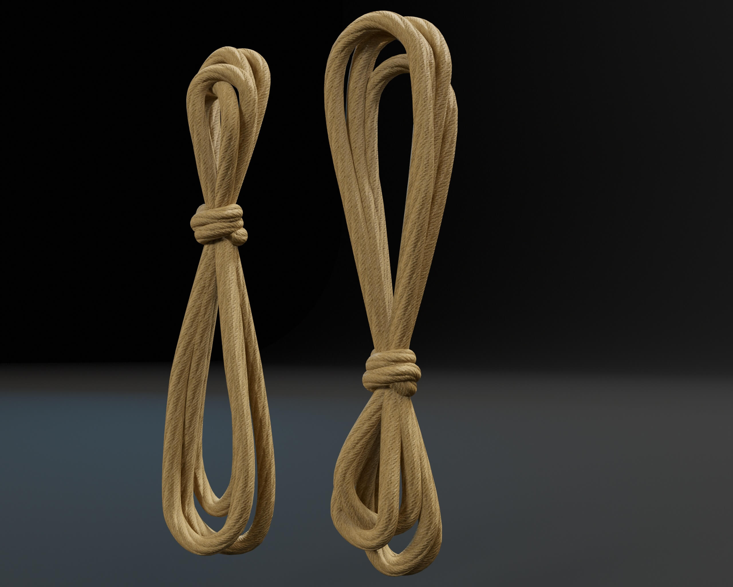 Old Used Ropes - 3D Model by clockworkcreations