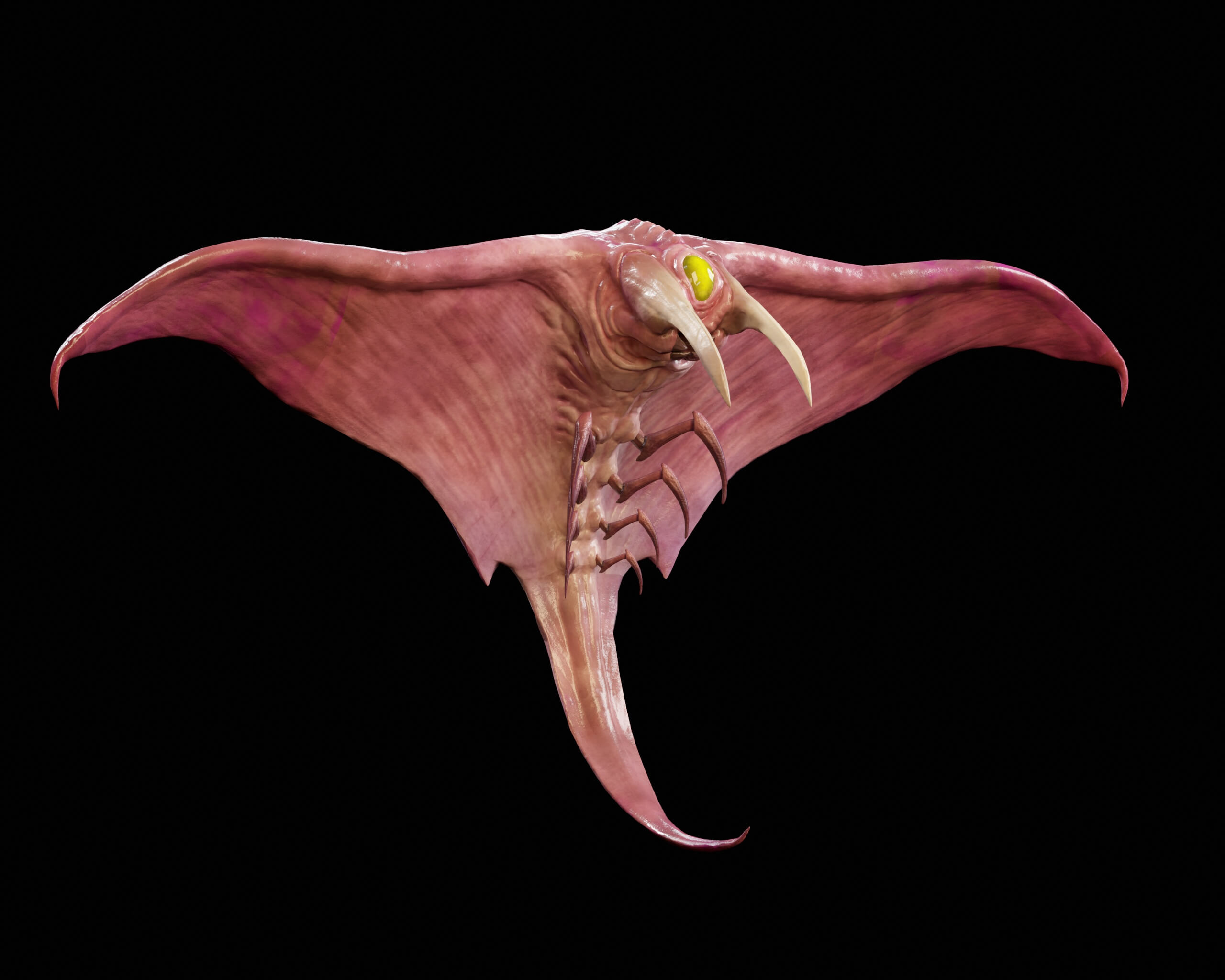 Sci-Fi Alien Bug Creature 3D Model by clockworkcreations