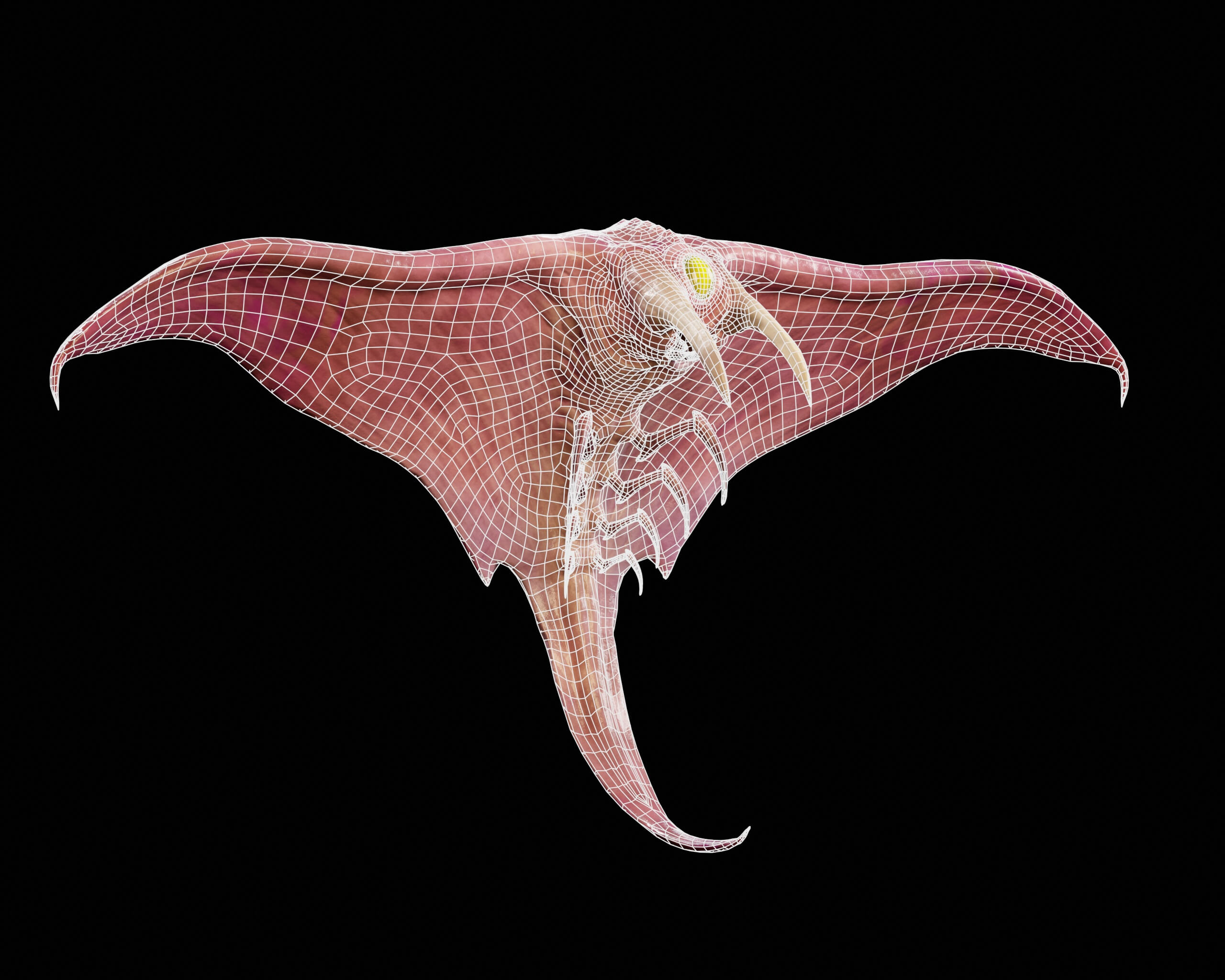 Sci-Fi Alien Bug Creature 3D Model by clockworkcreations