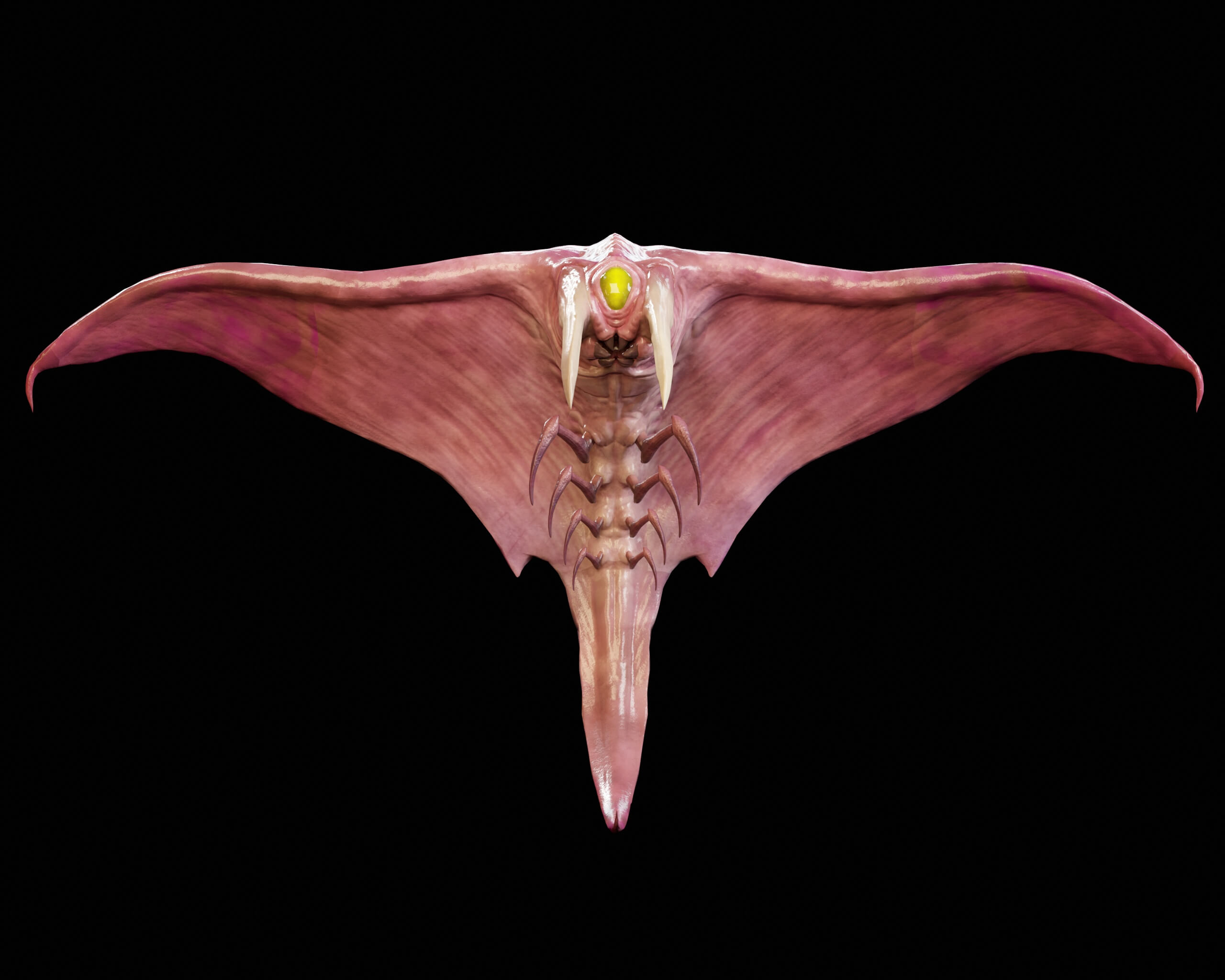 Sci-Fi Alien Bug Creature 3D Model by clockworkcreations