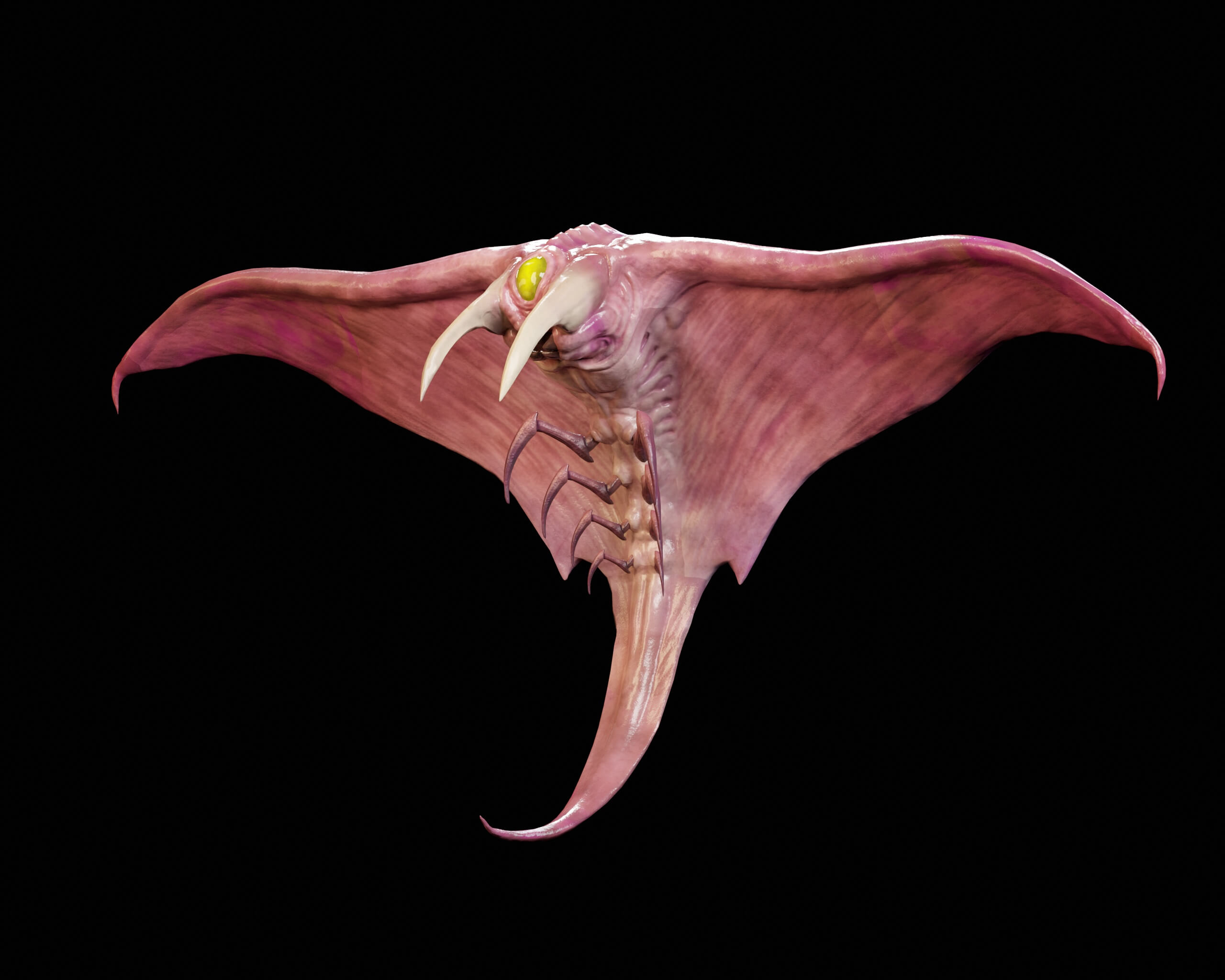 Sci-Fi Alien Bug Creature 3D Model by clockworkcreations